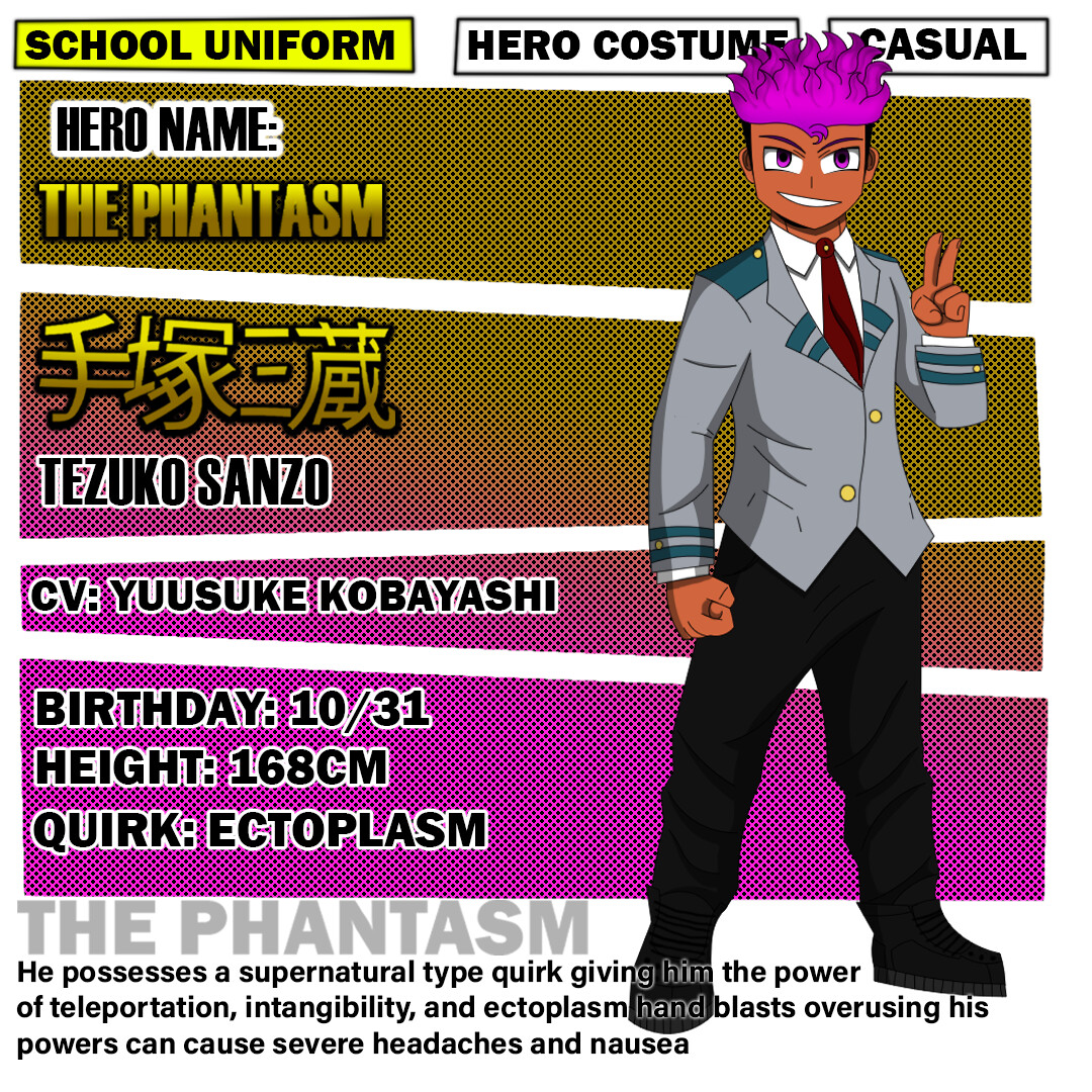 ArtStation - [BNHA OC] Tezuko Sanzo/The Phantasm