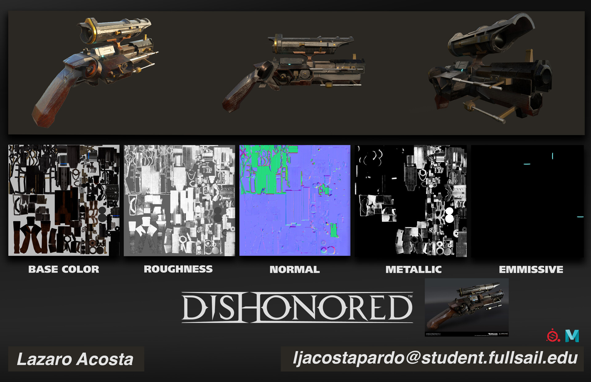 Lazaro Acosta - Dishonored - Quervo's Gun [Fan Art]