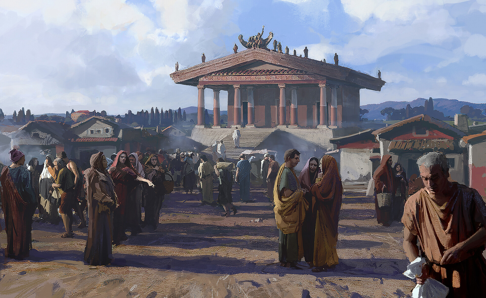 ArtStation - An Etruscan Temple