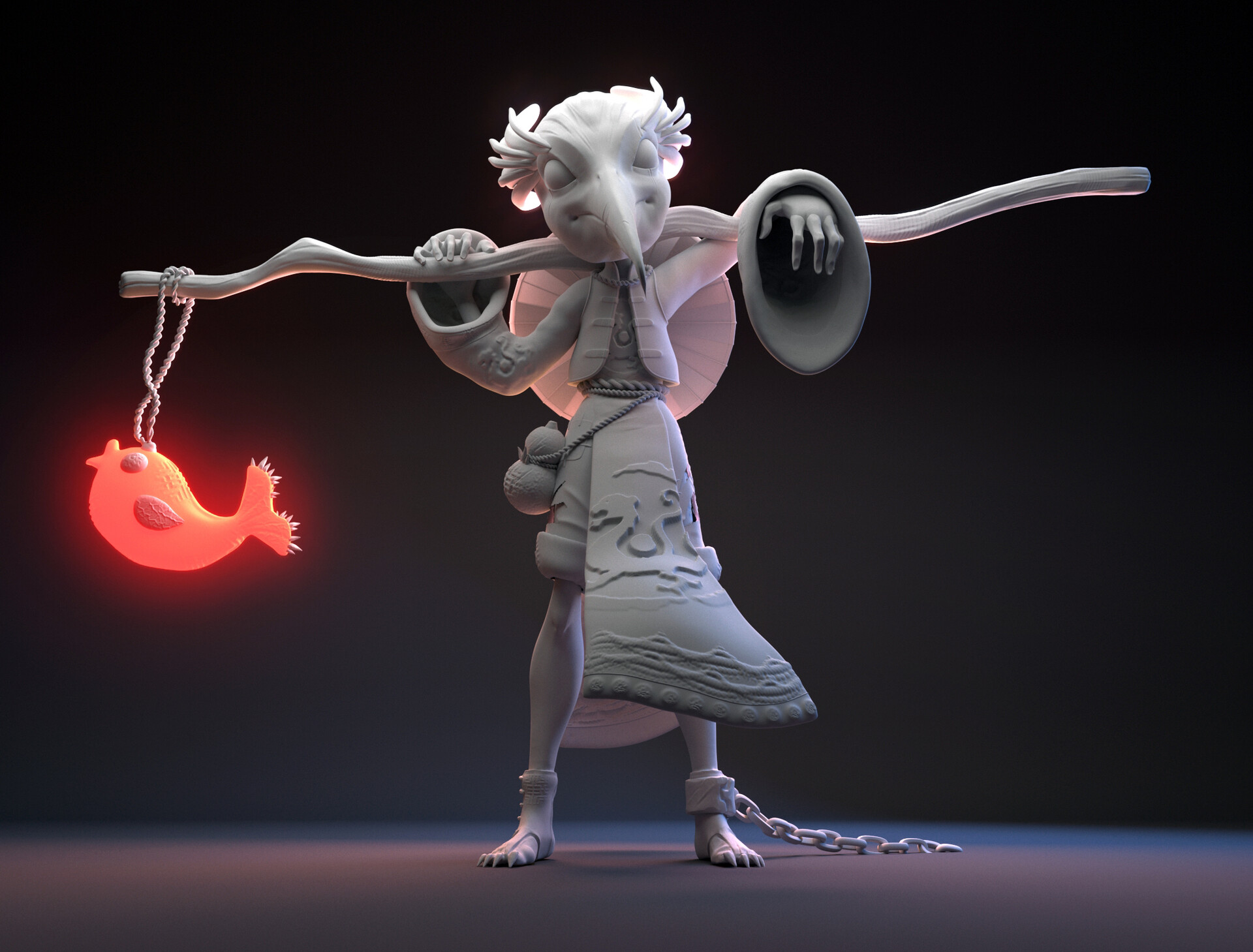 ArtStation - 3D model of Fishing Baklan