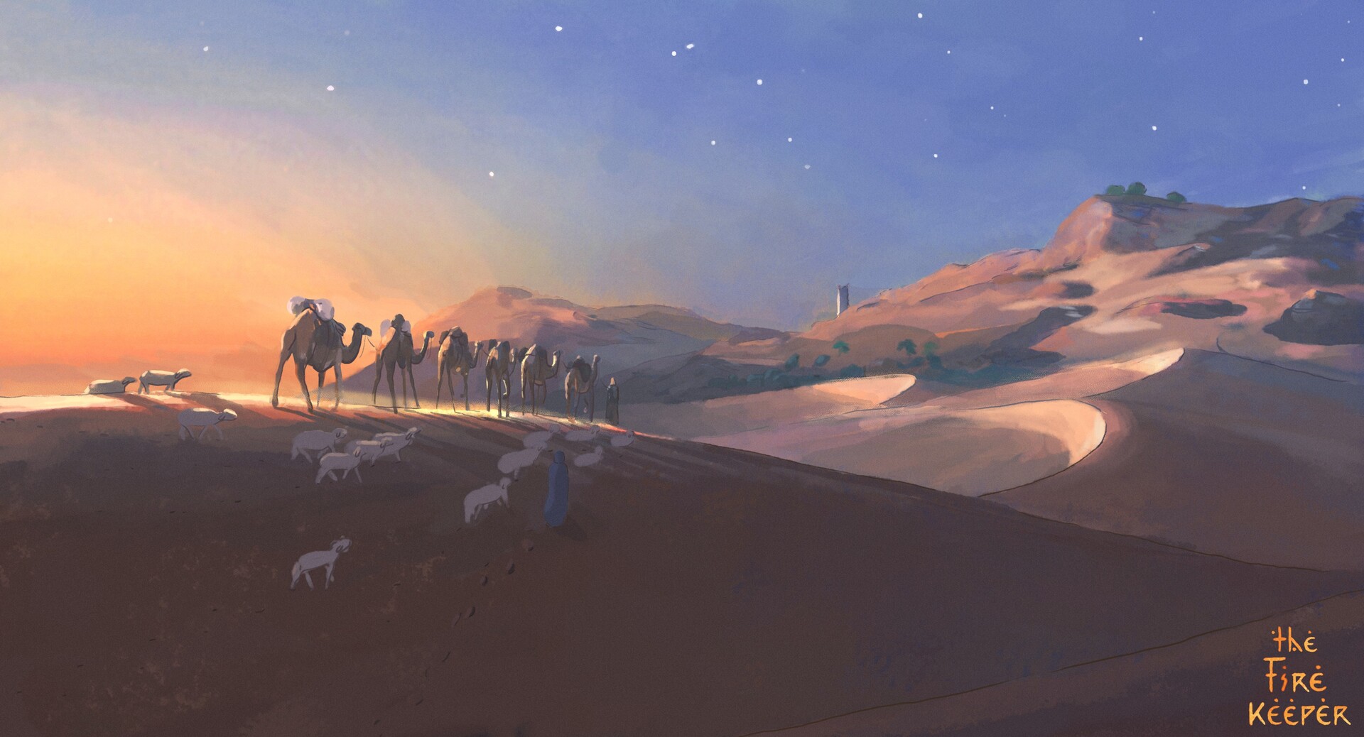 ArtStation - "The fire keeper" artwork