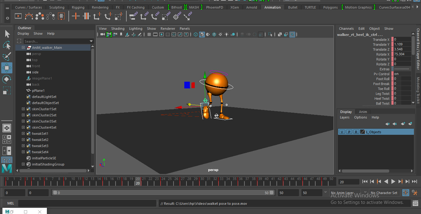 ArtStation - walker animation
