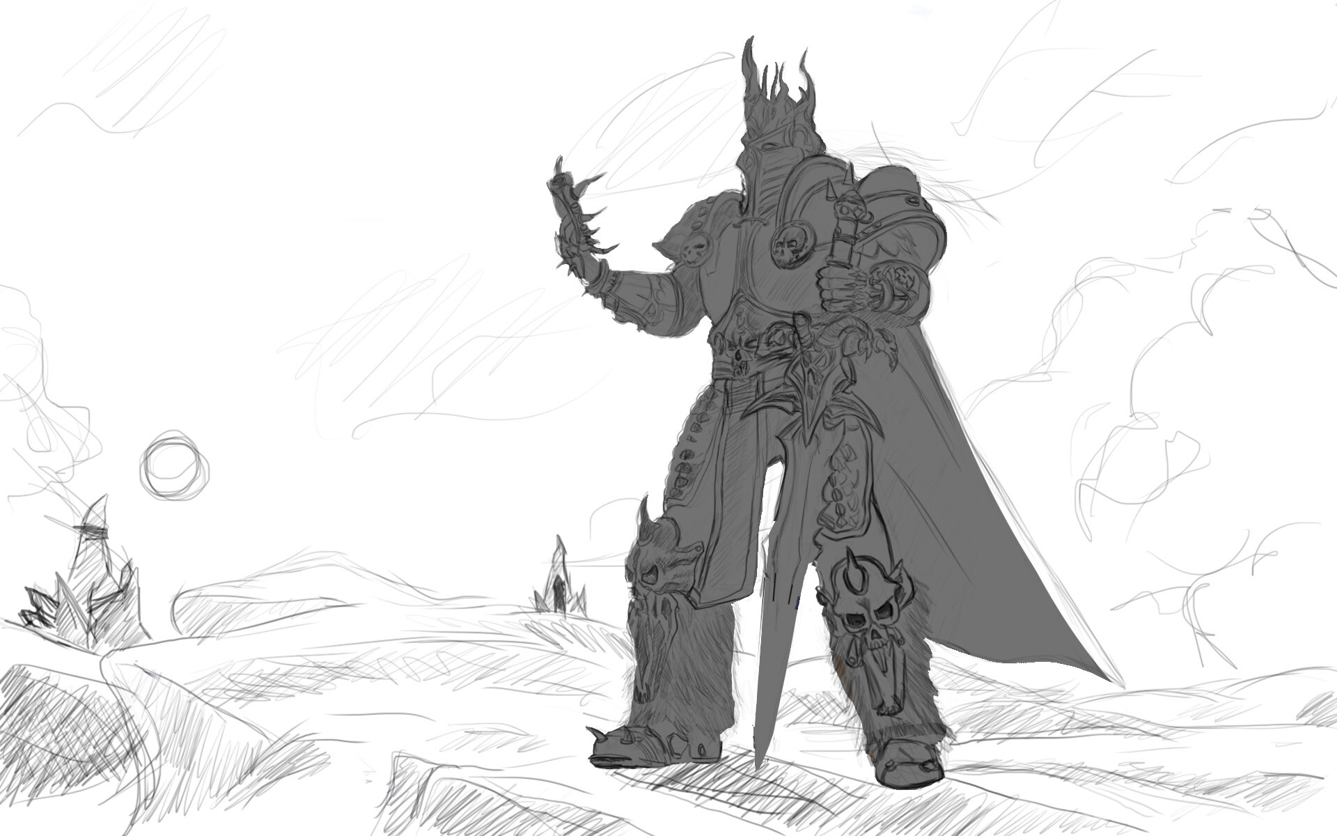 Ali Ramazani - The_Lich_King holding Terenas Menethil's crown