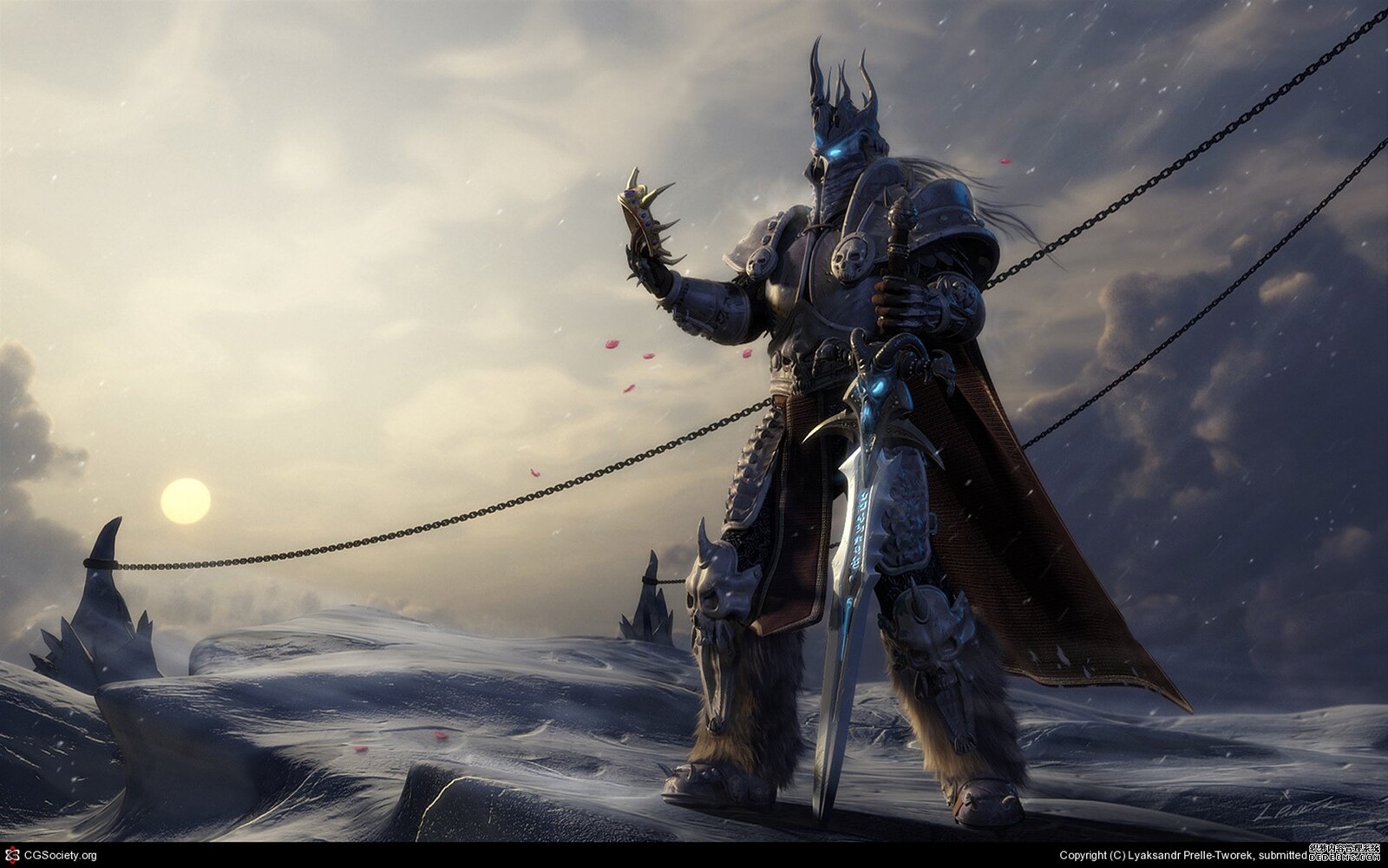 Ali Ramazani - The_Lich_King holding Terenas Menethil's crown