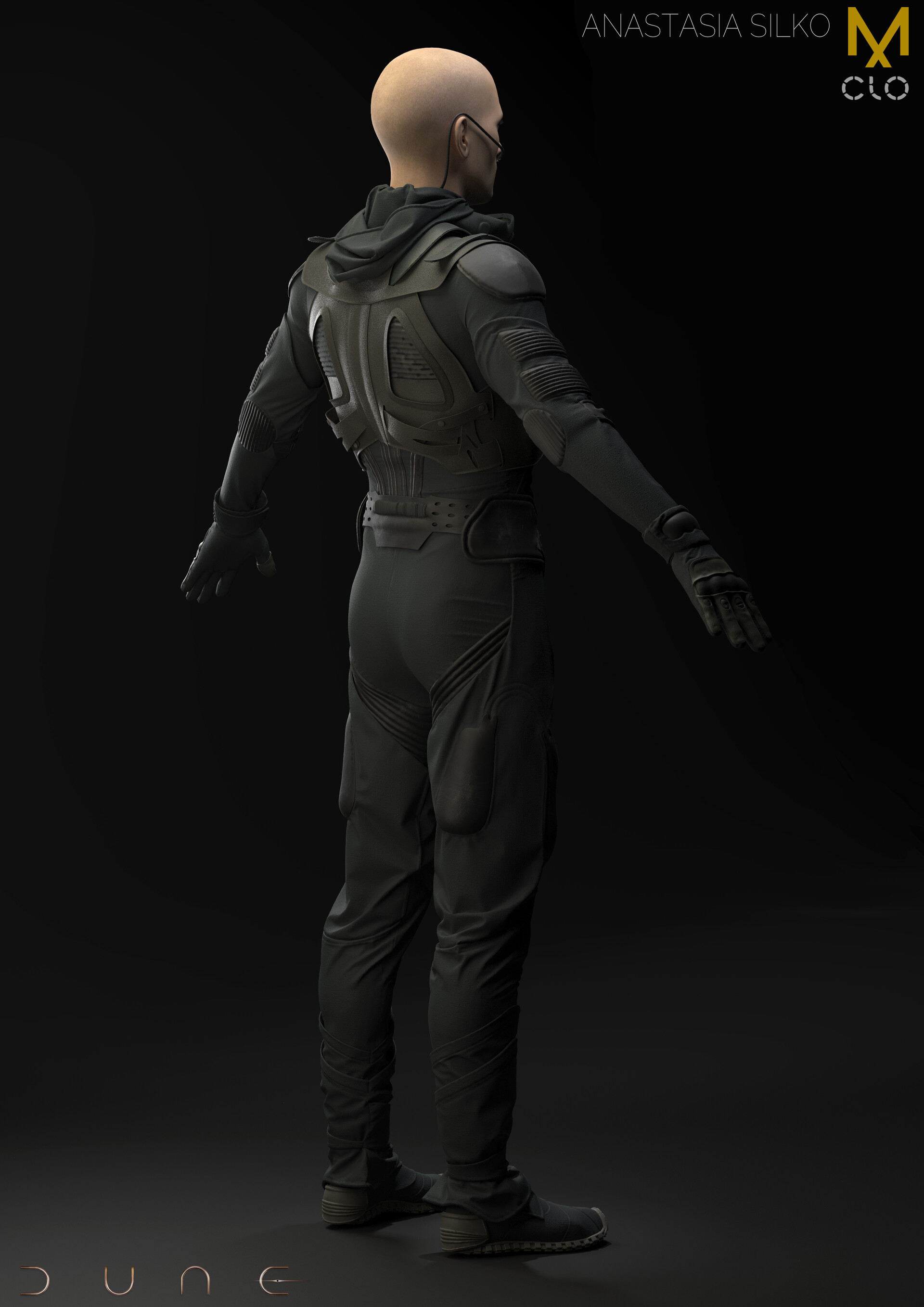 Anastasia Silko - Fremen stillsuit costume. Dune 2021. ClO3d