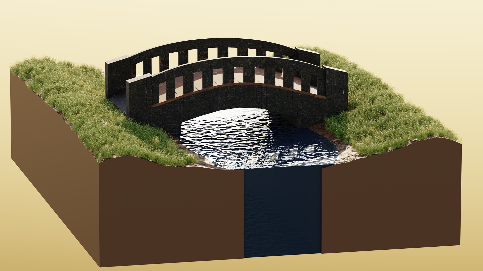 ArtStation - miniature bridge Concept_Art