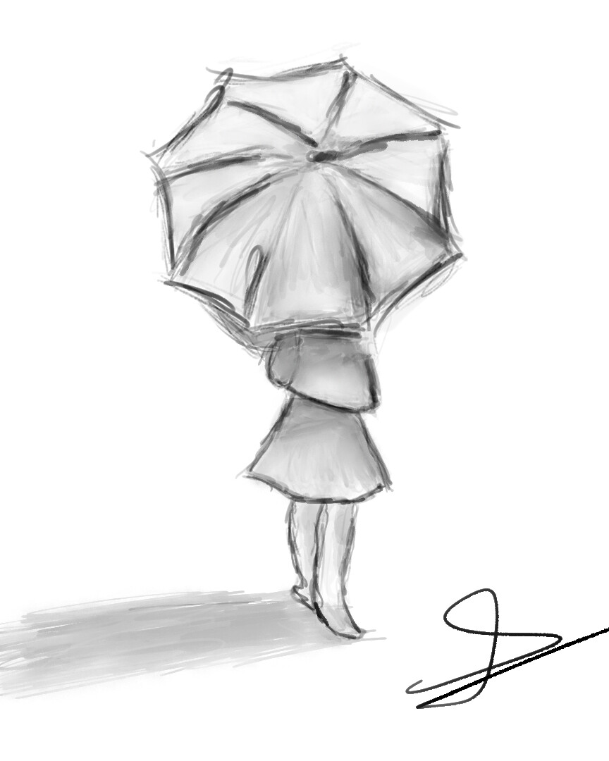 ArtStation - Sketch of a girl