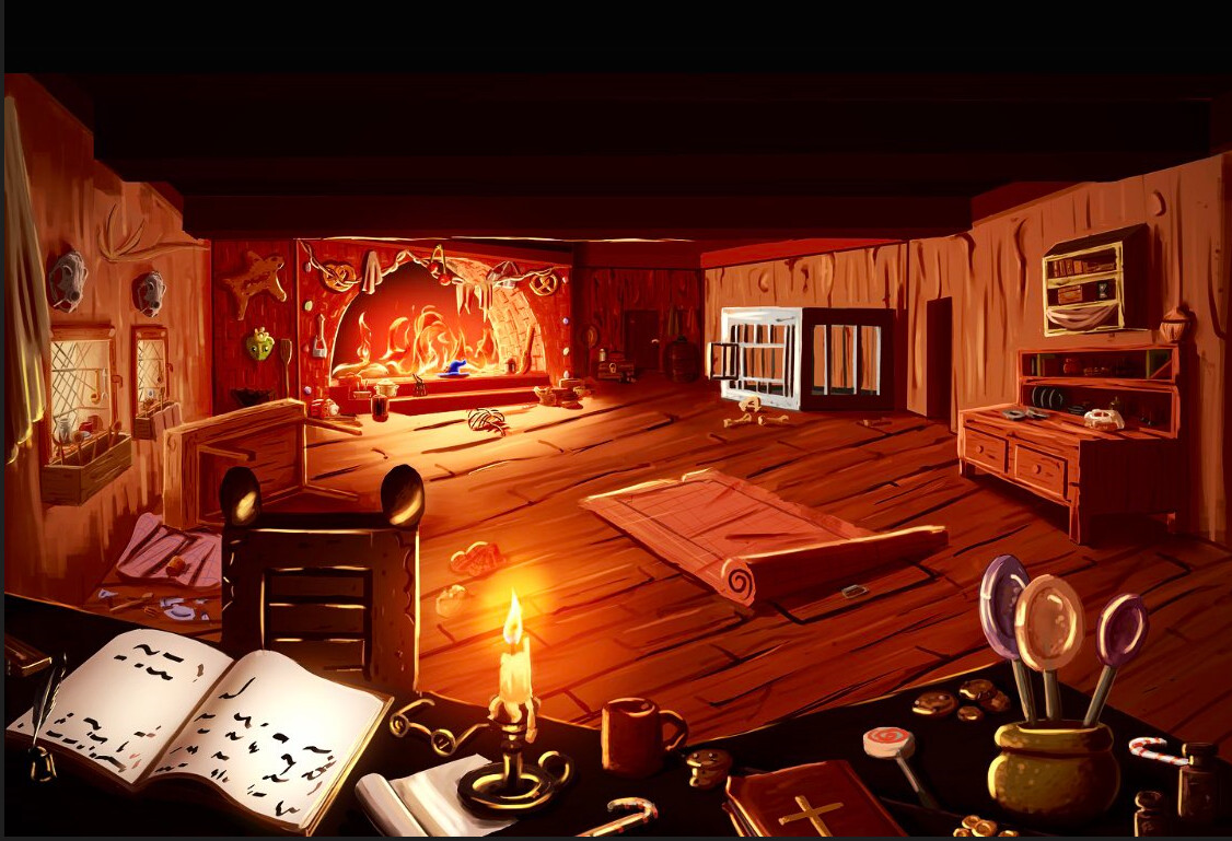 ArtStation - Witch Living Room