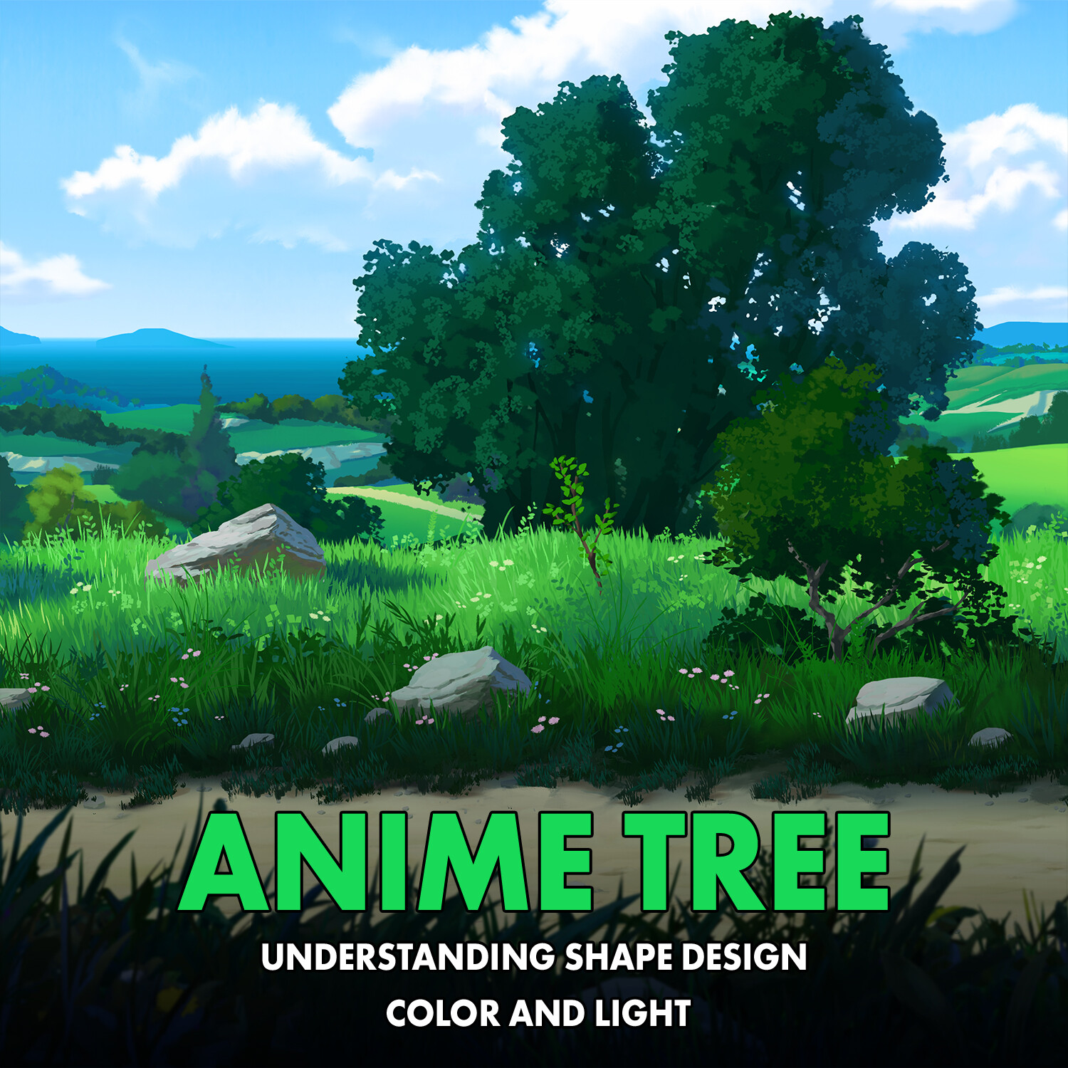 Anime Landscape Tree