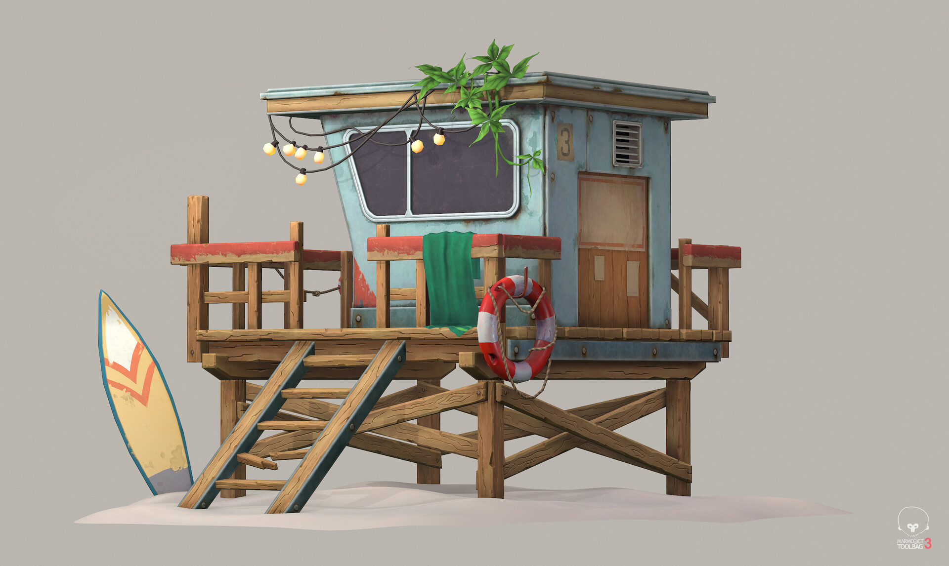 ArtStation - lifeguard's_house