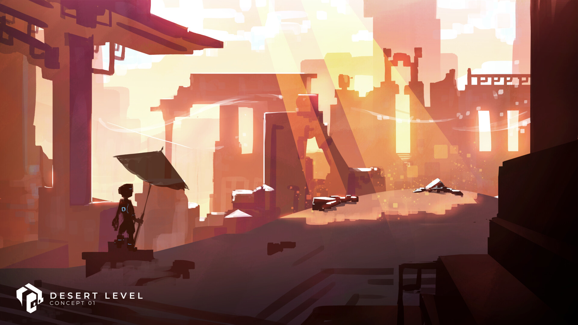 ArtStation - Desert level - Concept 01