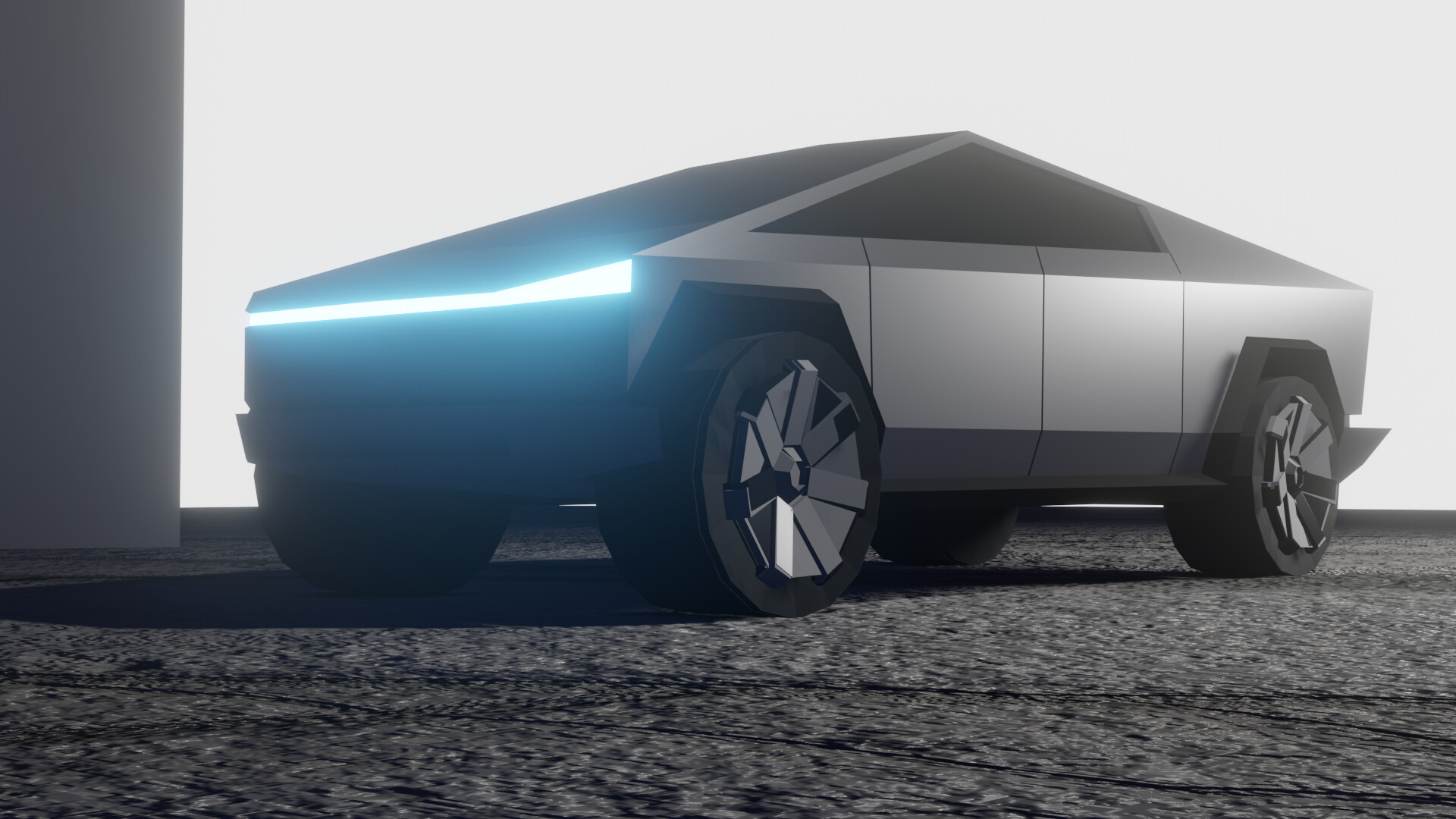 ArtStation - Tesla Cybertruck Low Poly model