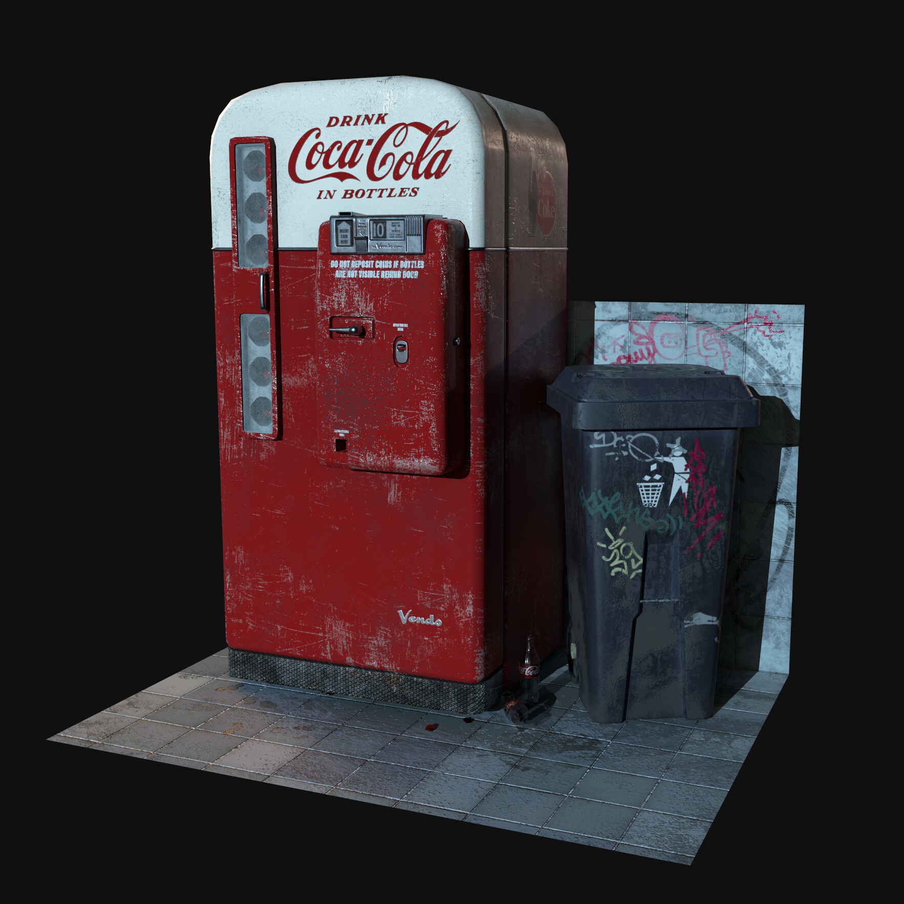 ArtStation - Cola vending machine