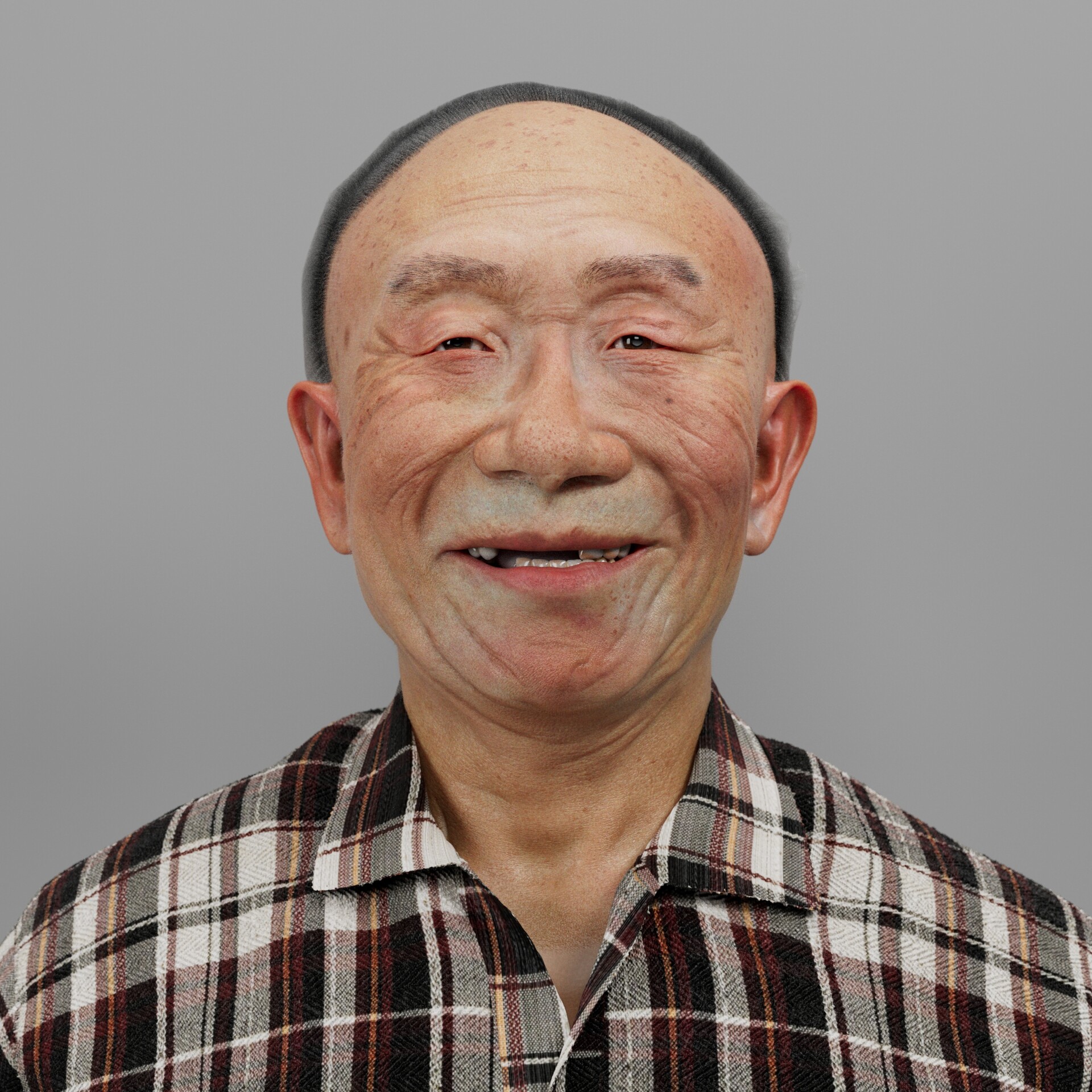 ArtStation - Joseph Fujikawa - The smile Grand-pa