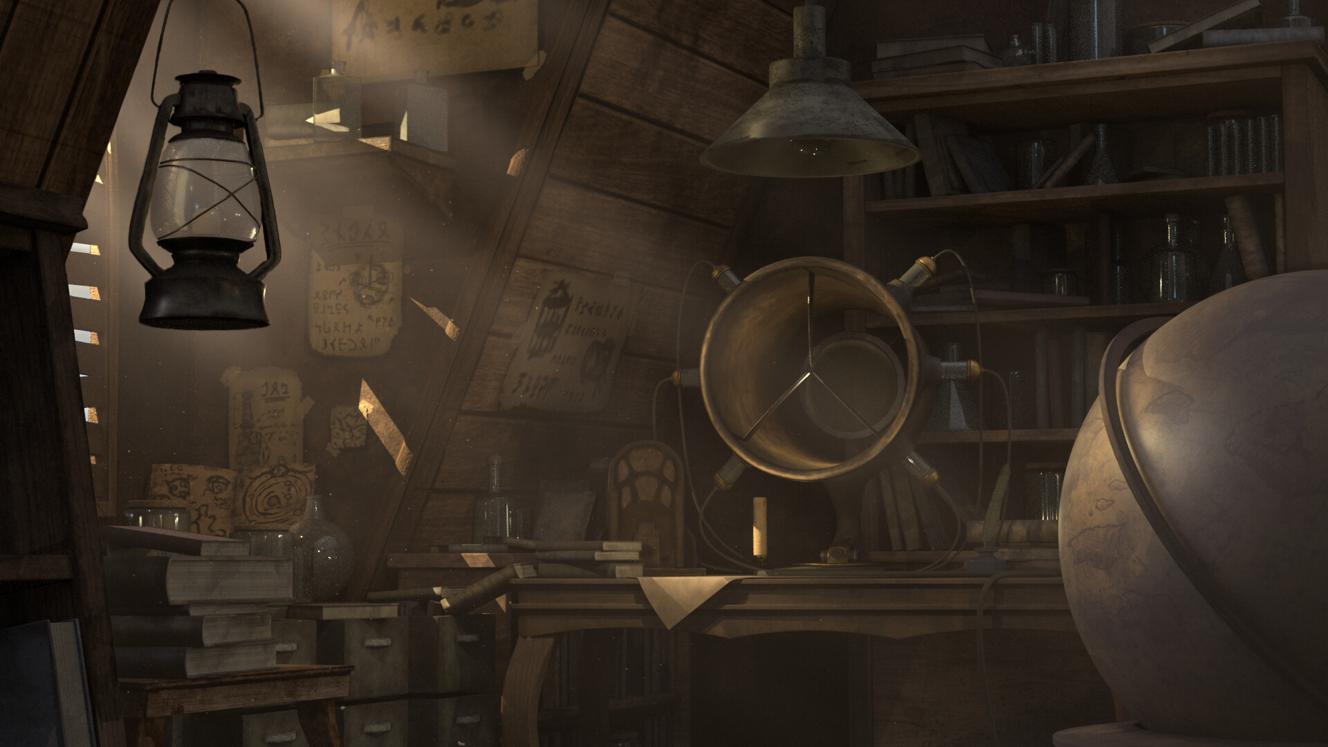 ArtStation - Attic Movie Recreation