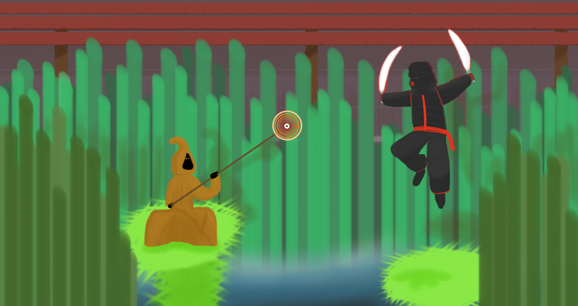 ArtStation - Wanderer Wizard - Bamboo Temple Fight