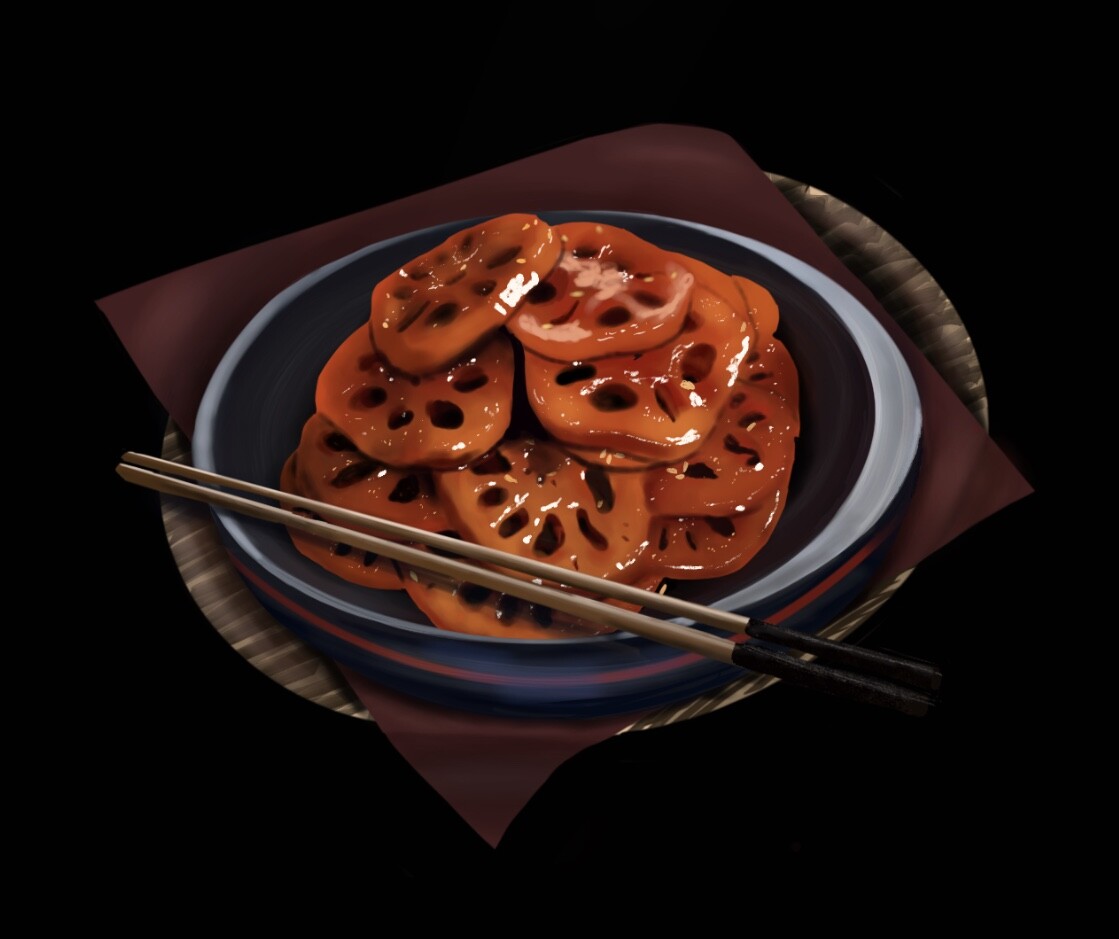 ArtStation - Lotus Root Dish