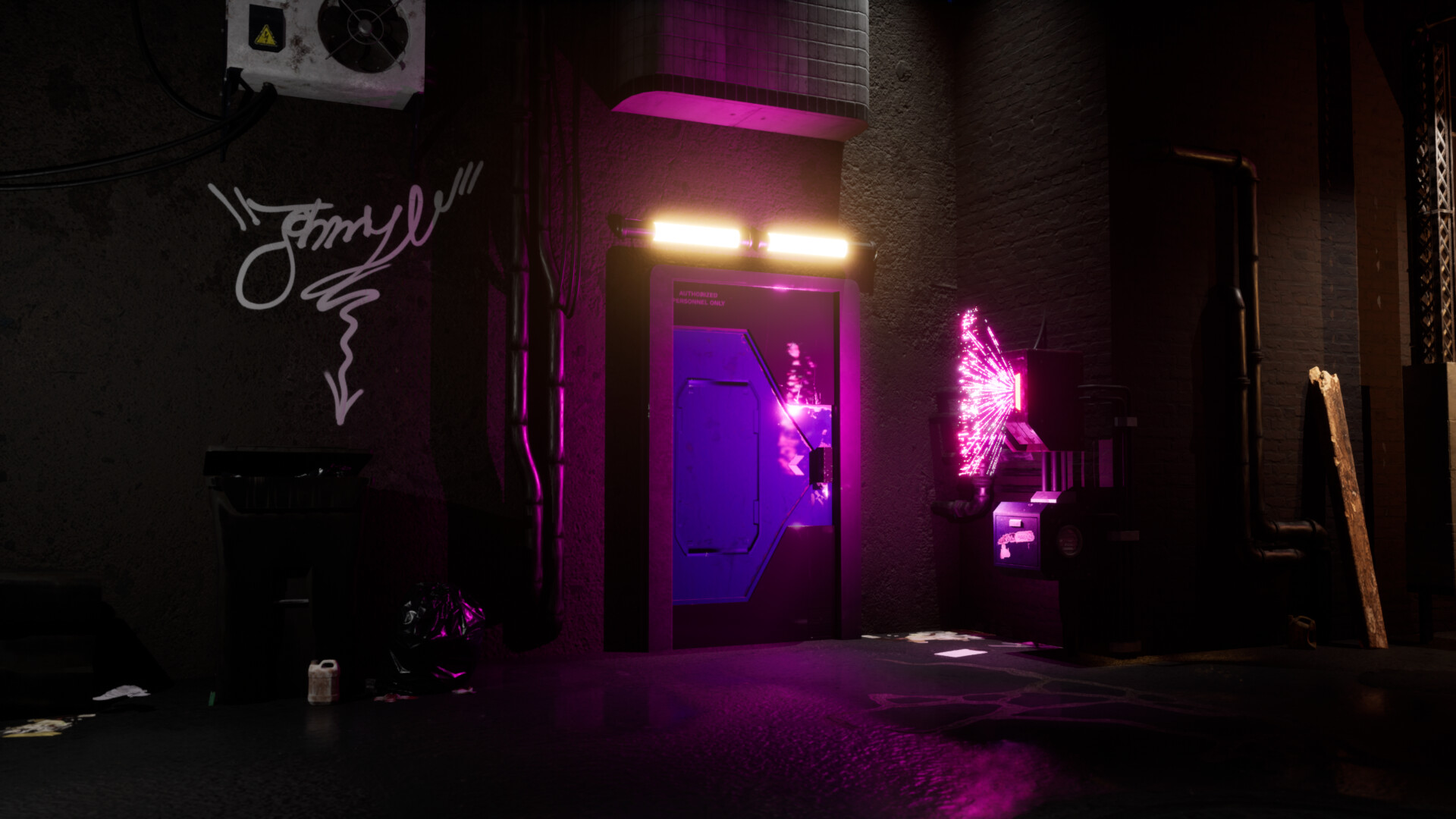 Jay Cheri - RC Headquarters Alley - Cyberpunk Alley Environment