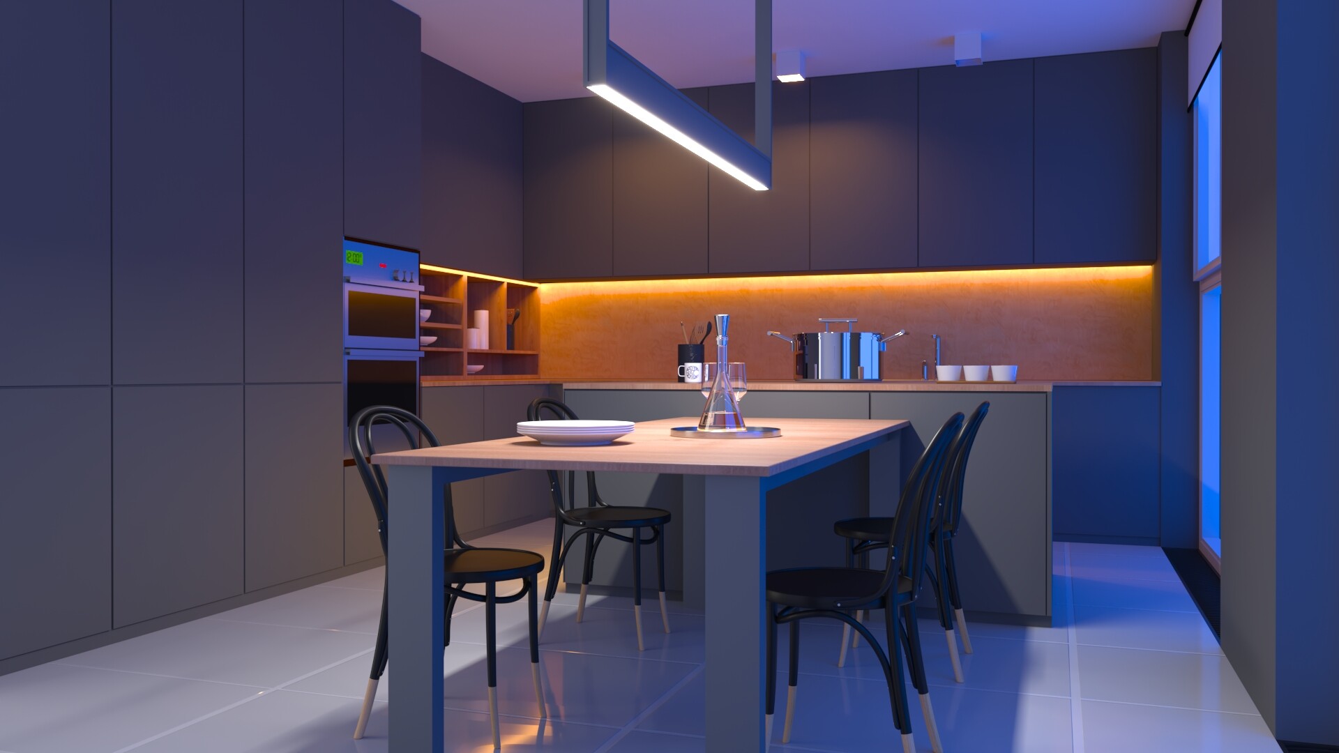ArtStation - Evening and Morning Kitchen