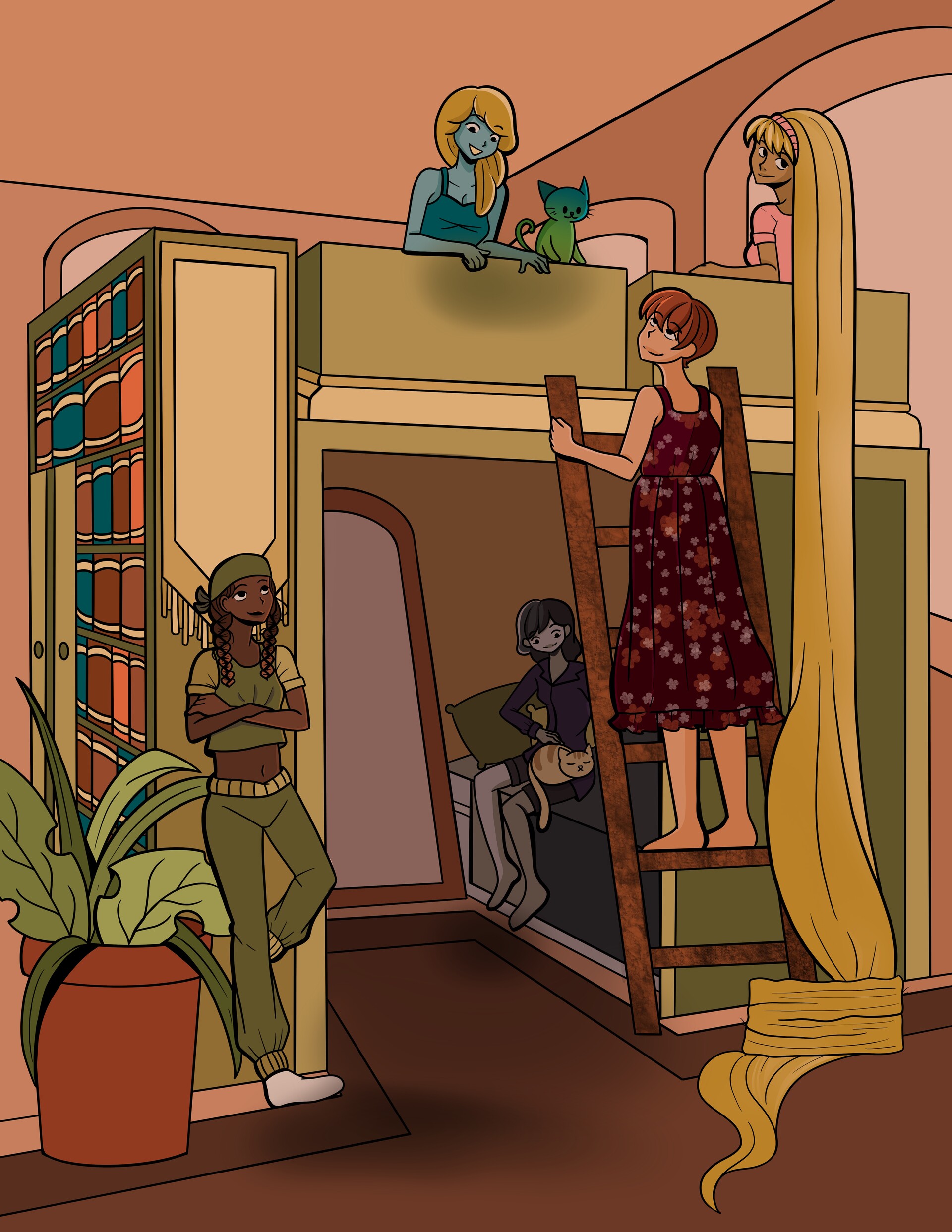 ArtStation - Witch Sleepover