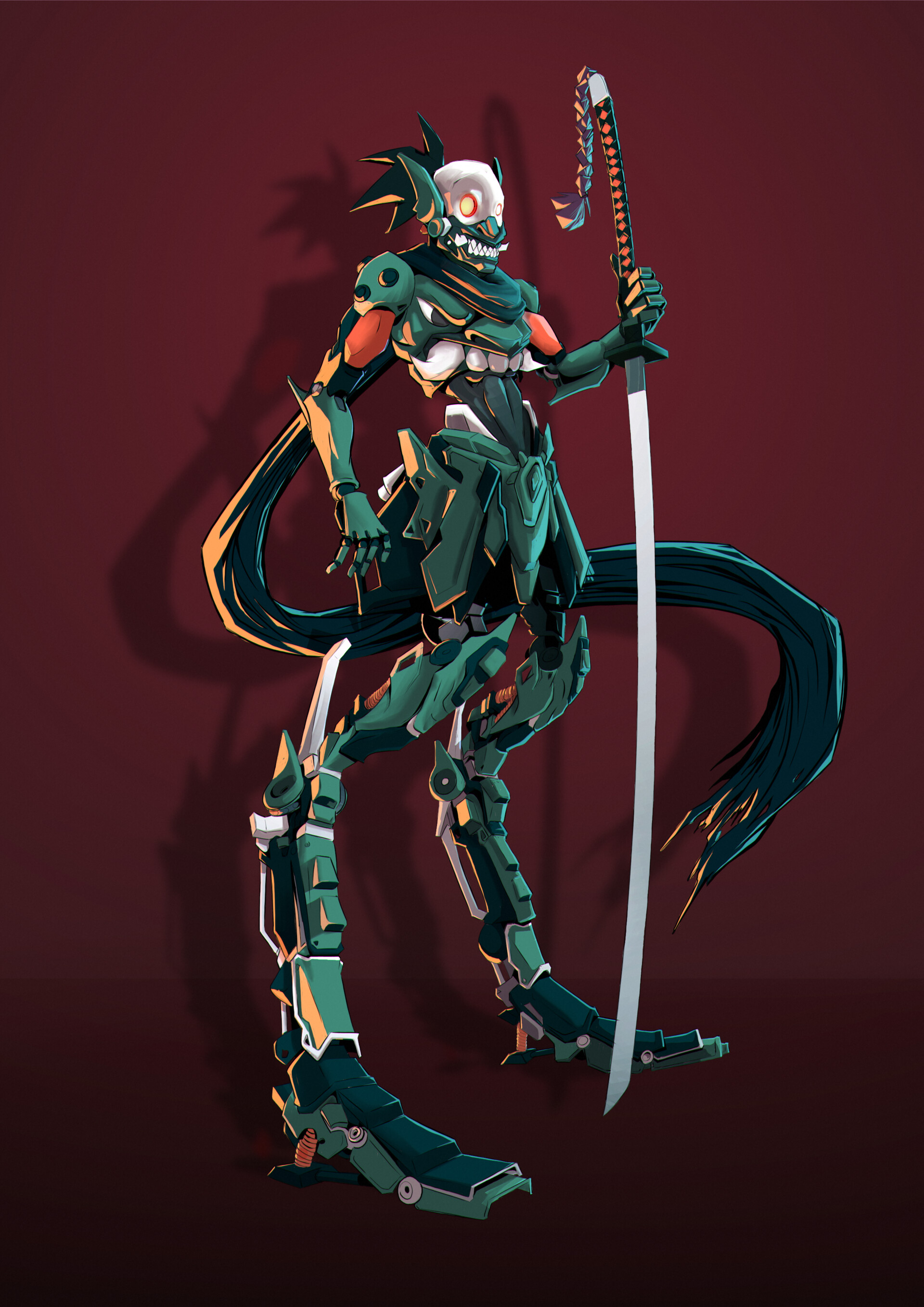ArtStation - Android Samurai - Commission