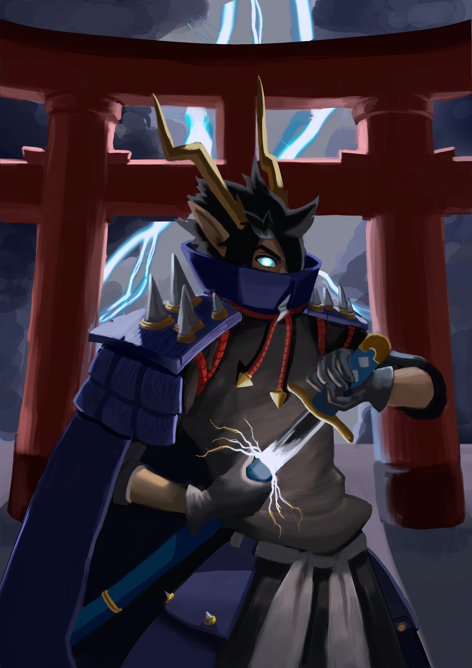 ArtStation - Oni Samurai