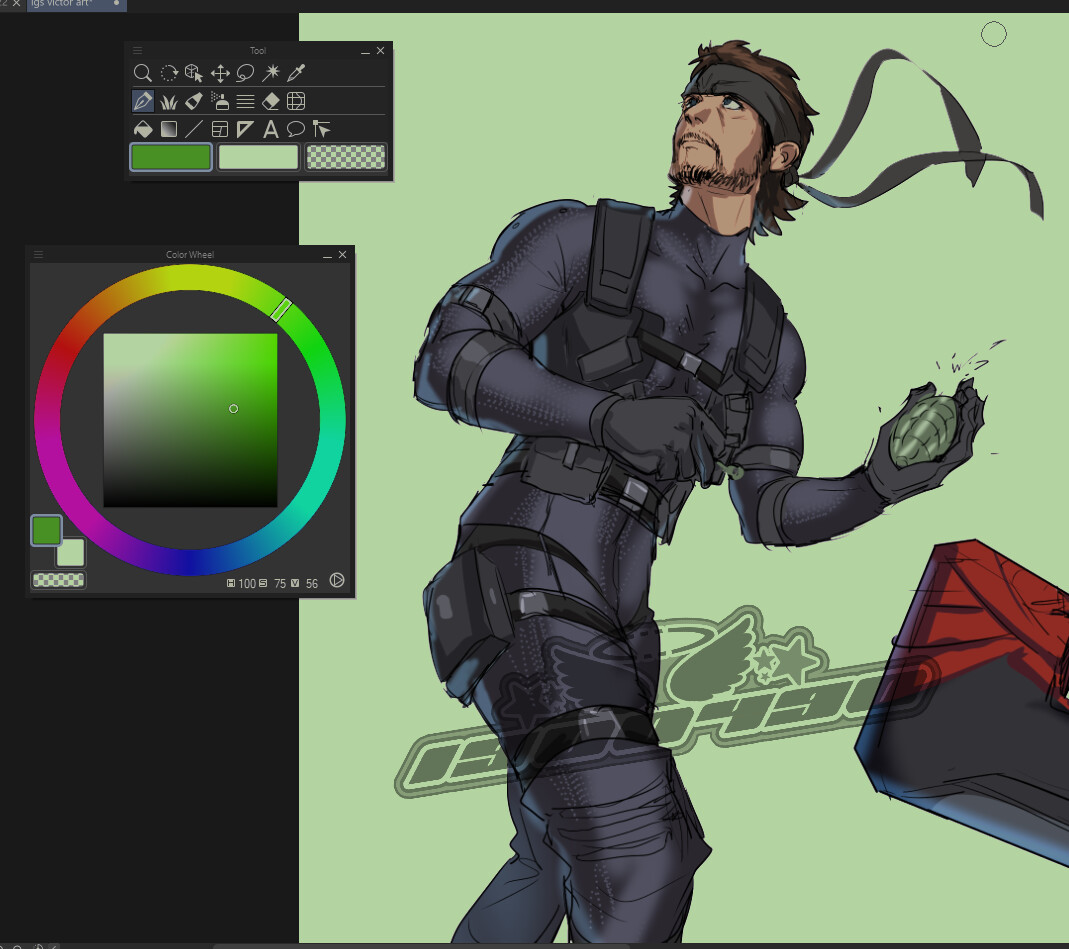 ArtStation - ssbu solid snake sketch