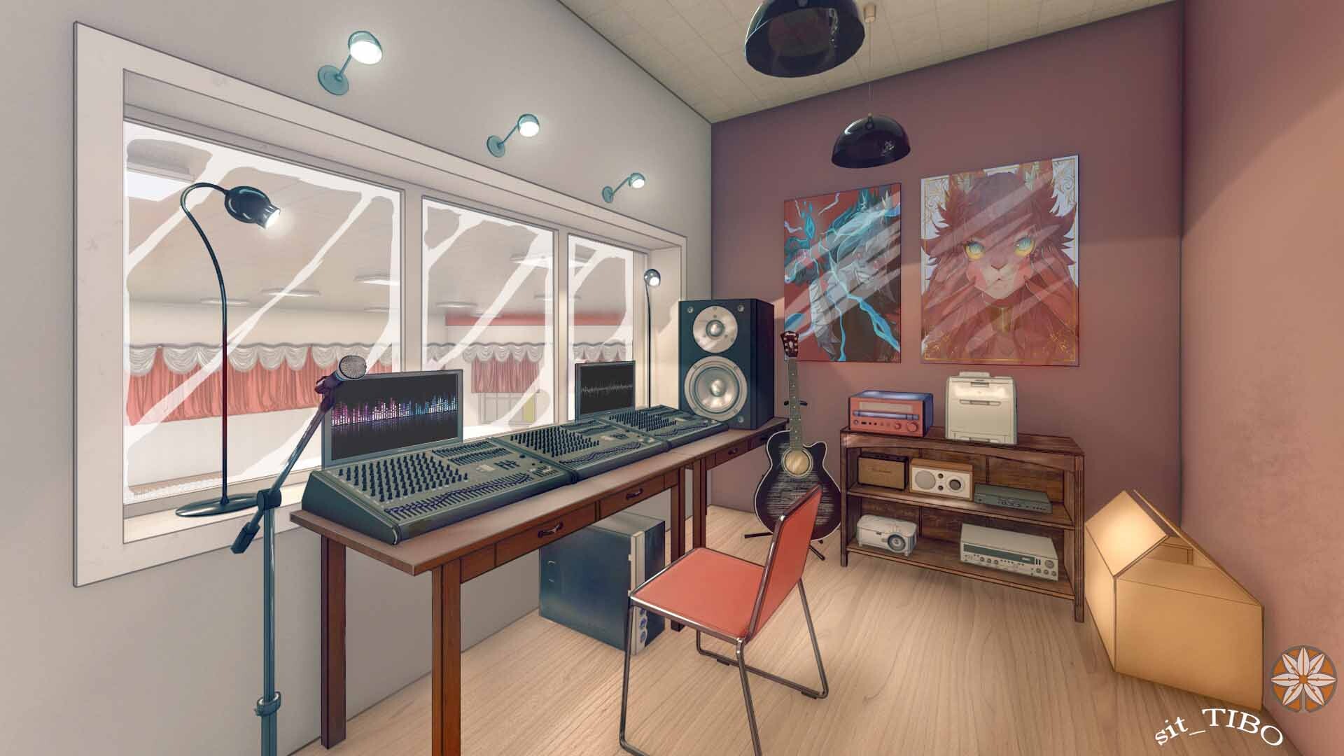 ArtStation - RECORDING ROOM