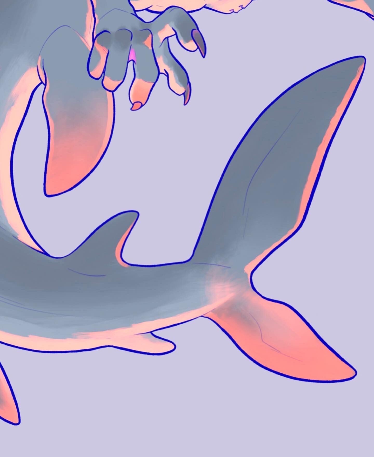 Art House Of Em - Hammer head shark merman!
