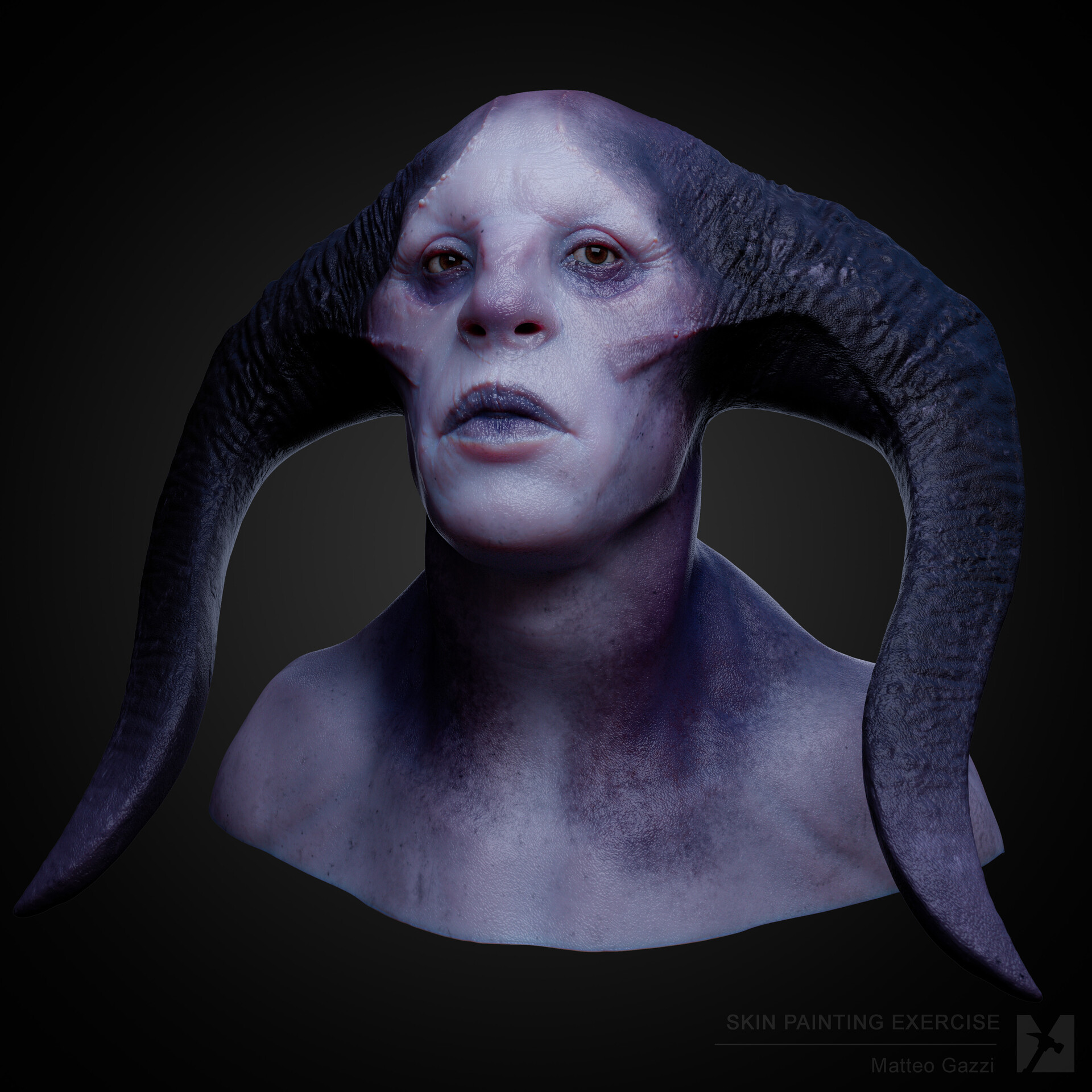 ArtStation - Skin painting exercise