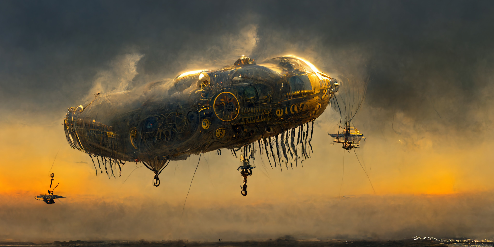 Jocelyn "Strob" Simard - Steampunk Flying Machines Concept Art