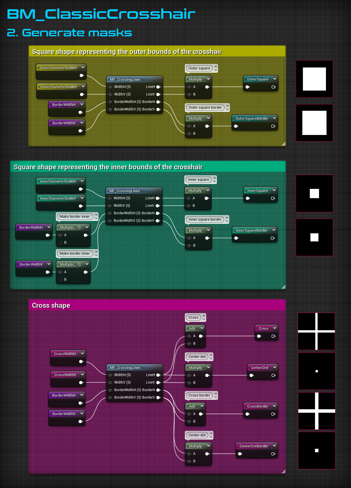 DotBow - UE5 Procedural Classic Crosshair