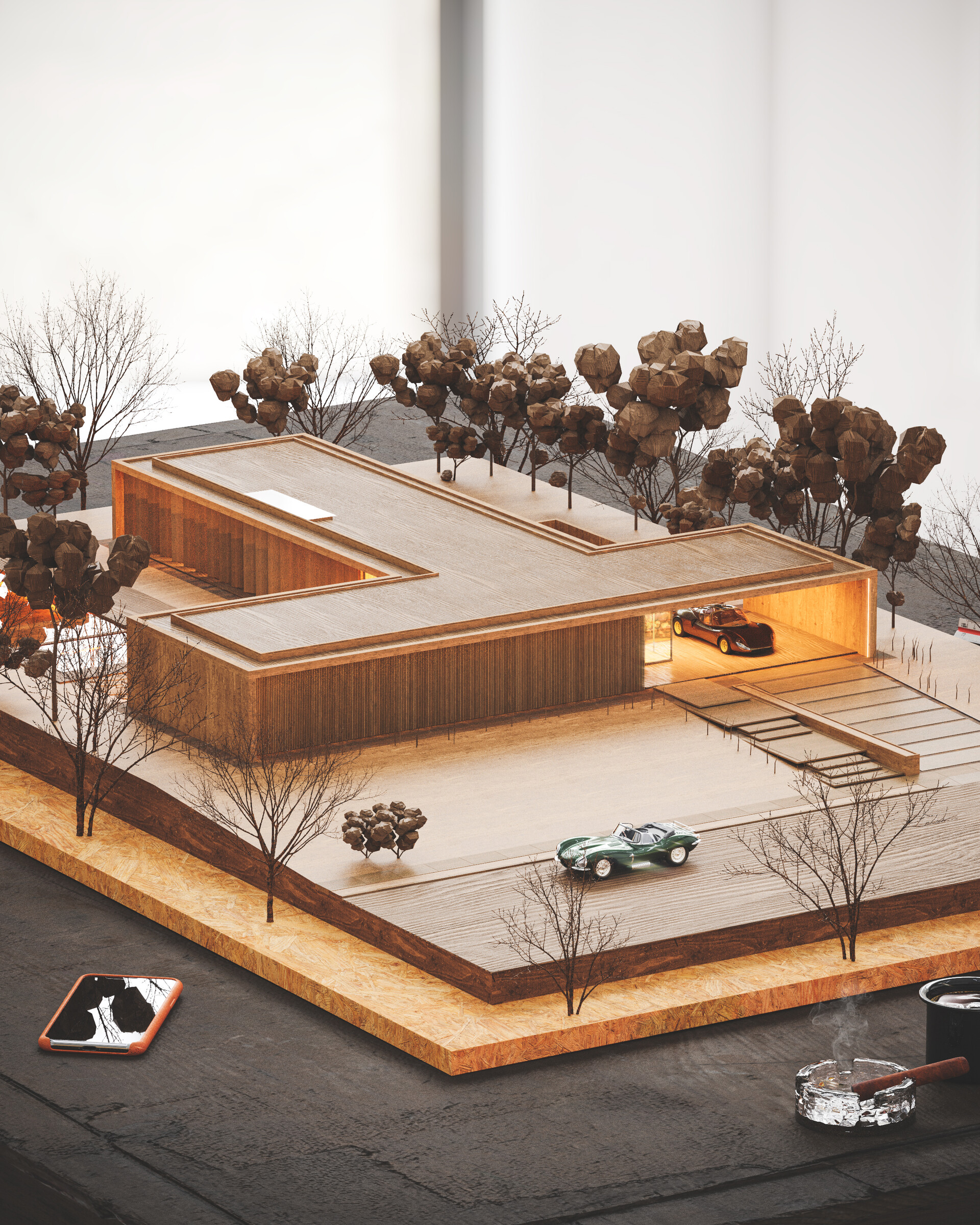 ArtStation - Linear Facade Miniature