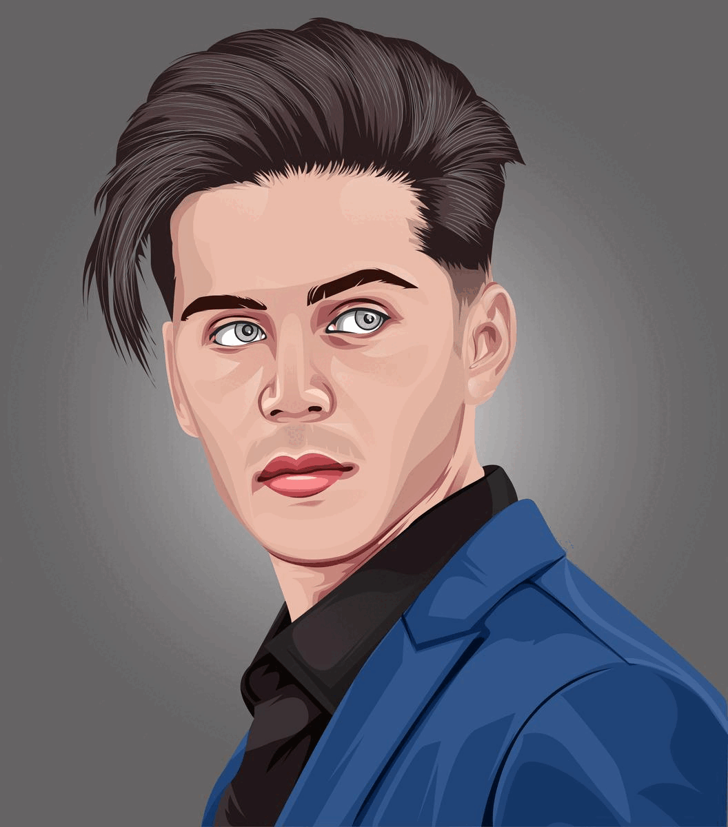 how to draw a vector portrait in illustrator