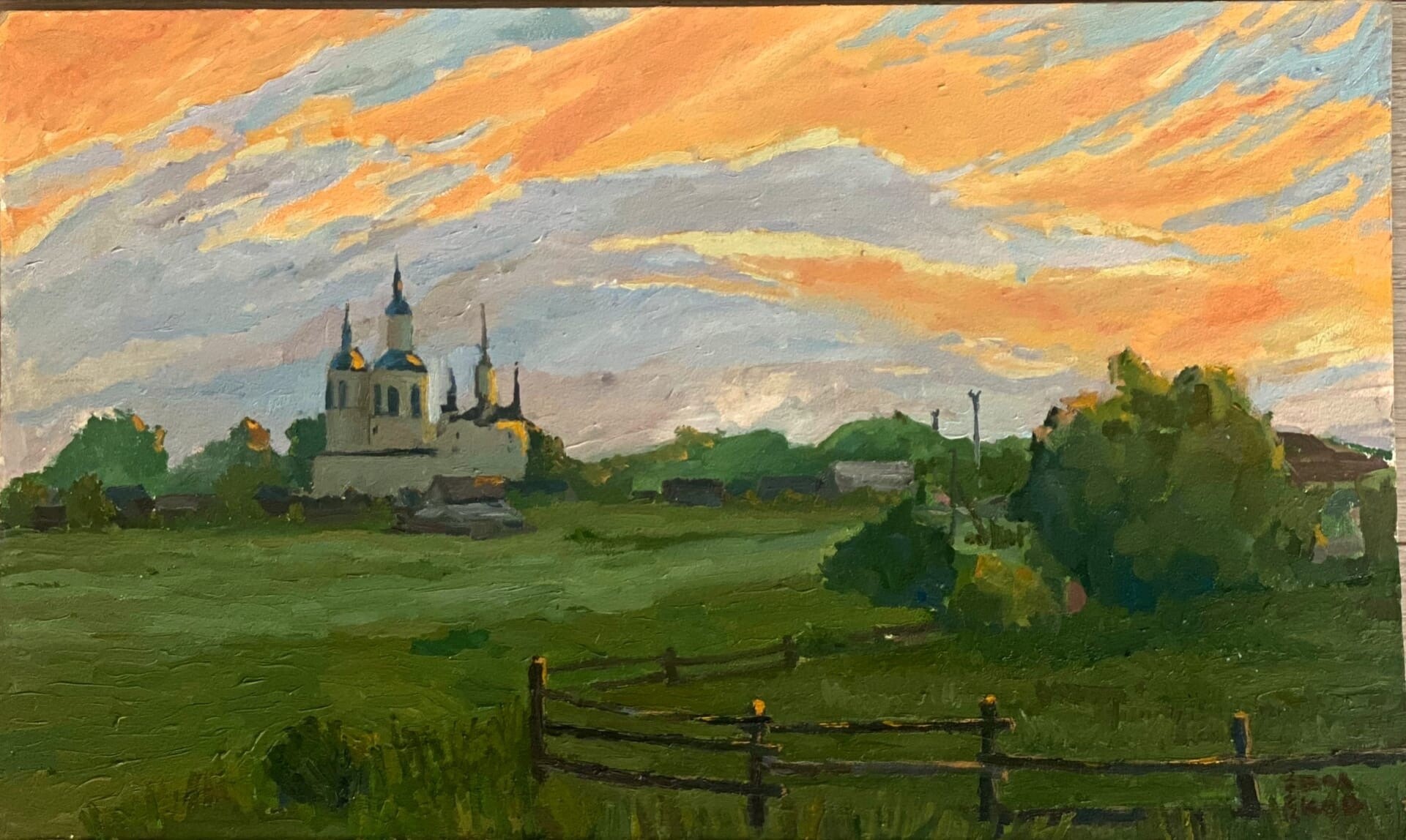 ArtStation - 02/evening plenair / вечерний пленэр