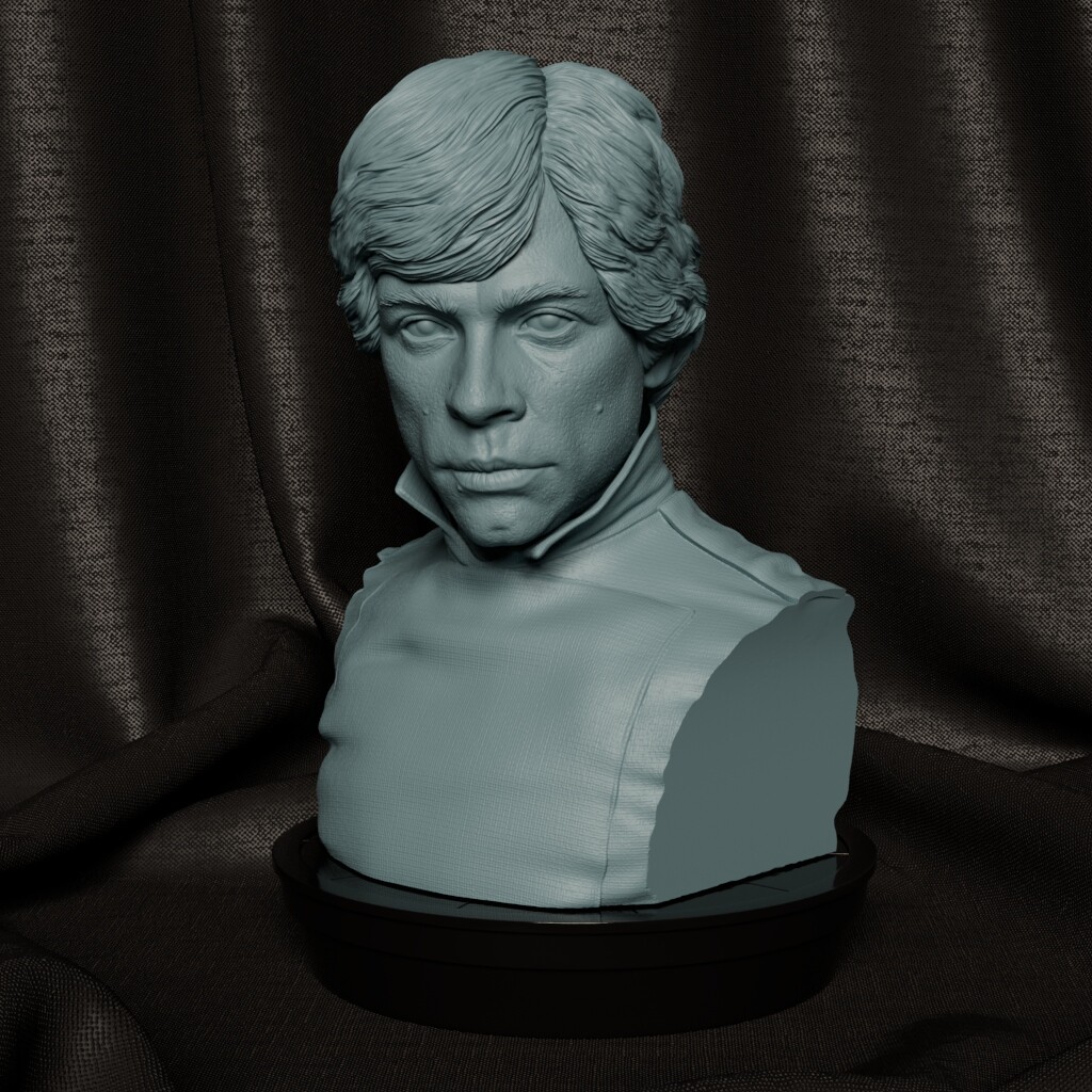 ArtStation - Luke Skywalker for 3D Printing