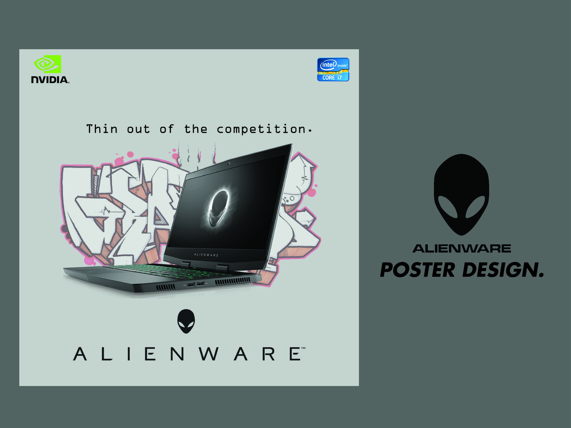 ArtStation - Alienware poster design.