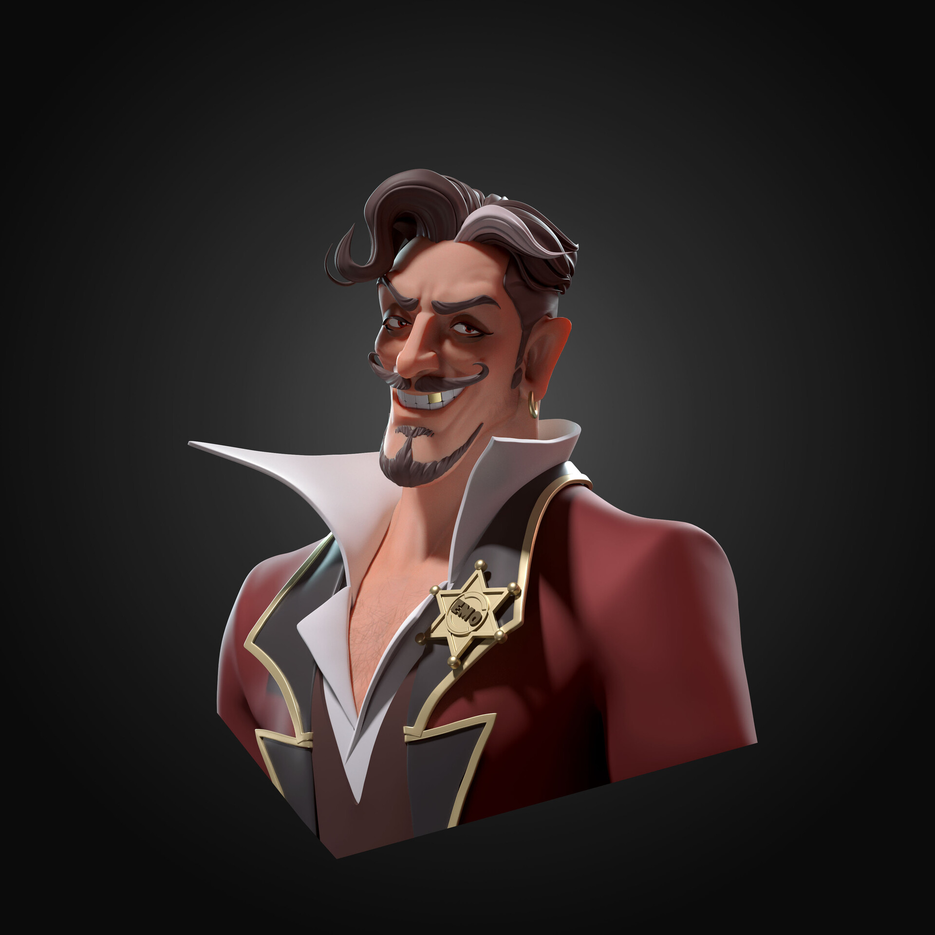 ArtStation - EMO汉子练习