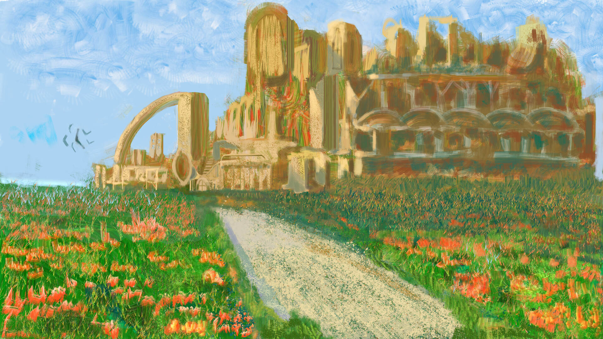 ArtStation - Hilltop Castle