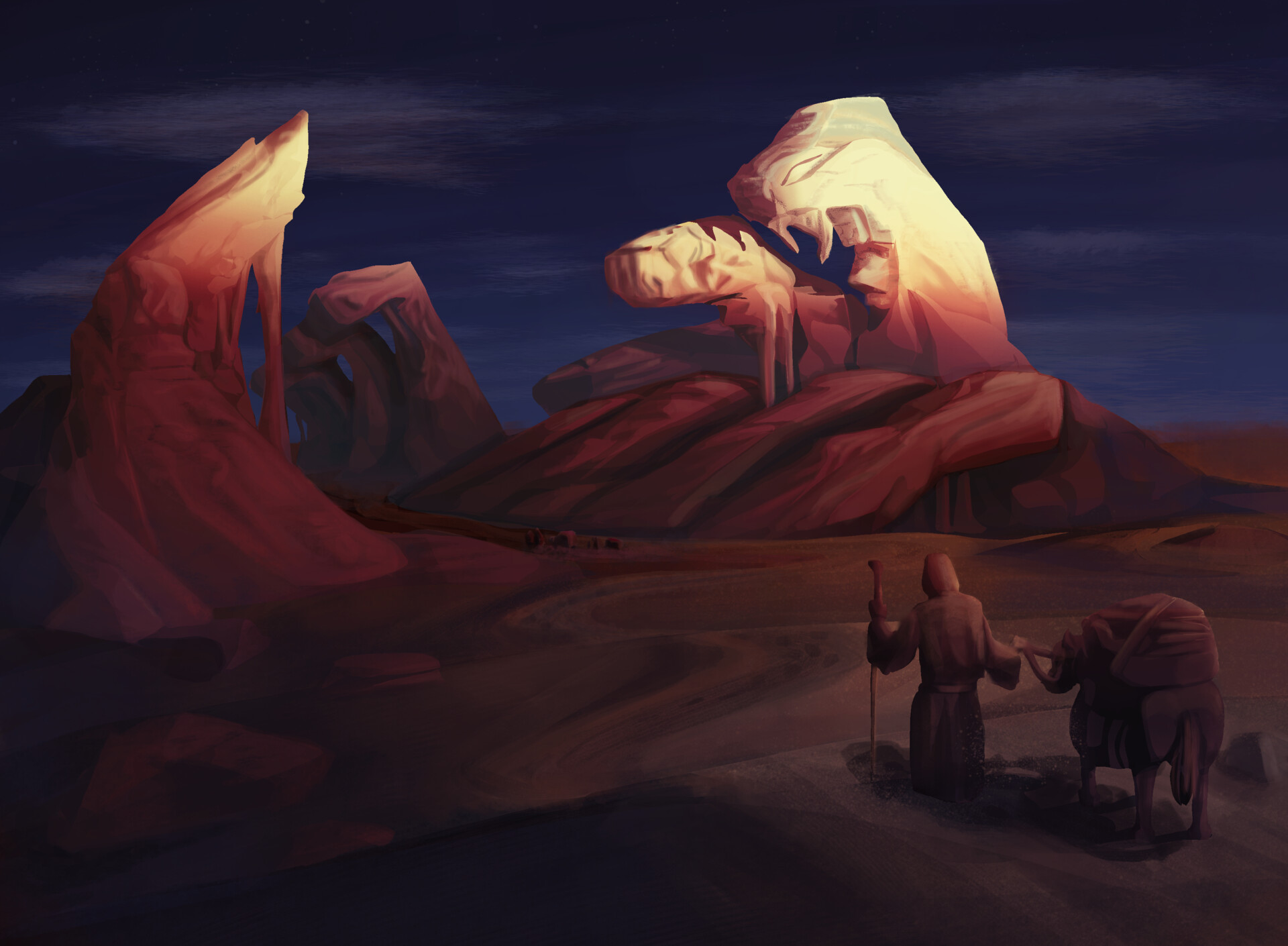 ArtStation - Red Land: Red Finger Canyon
