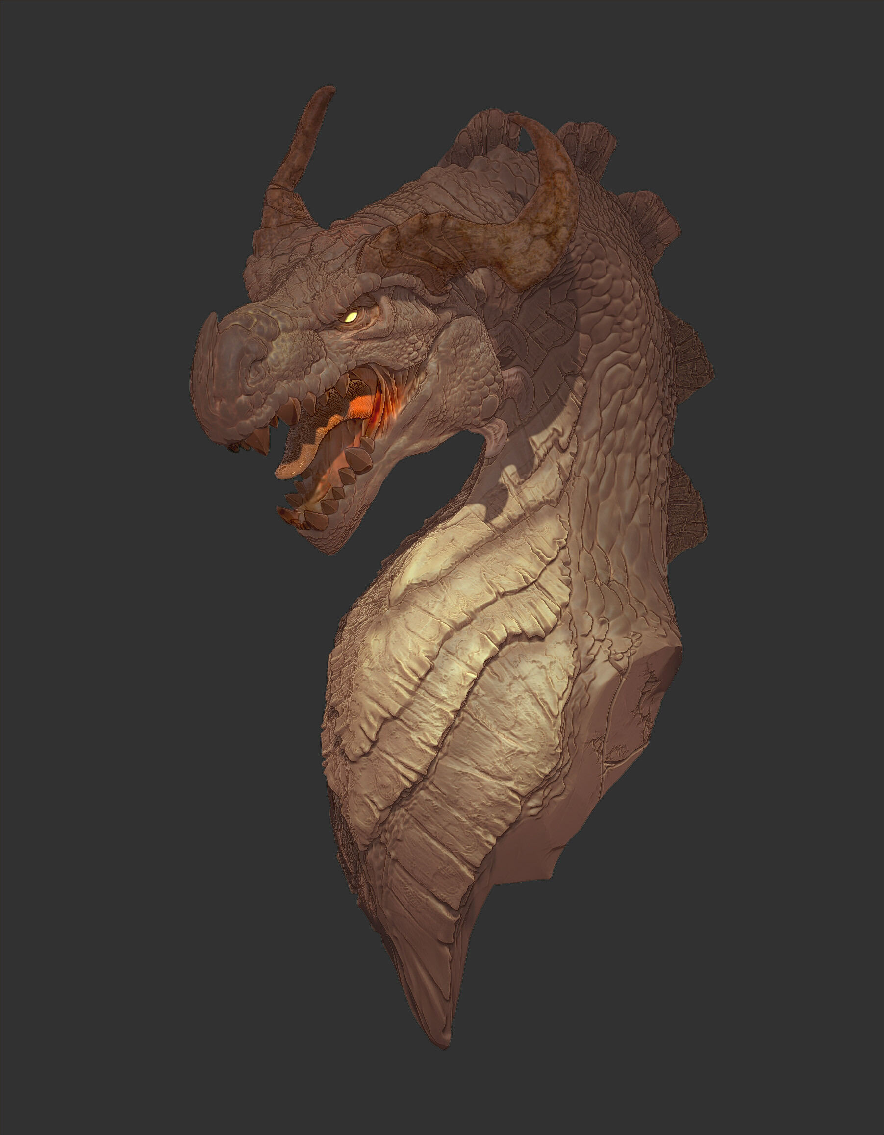 ArtStation - Dragon bust