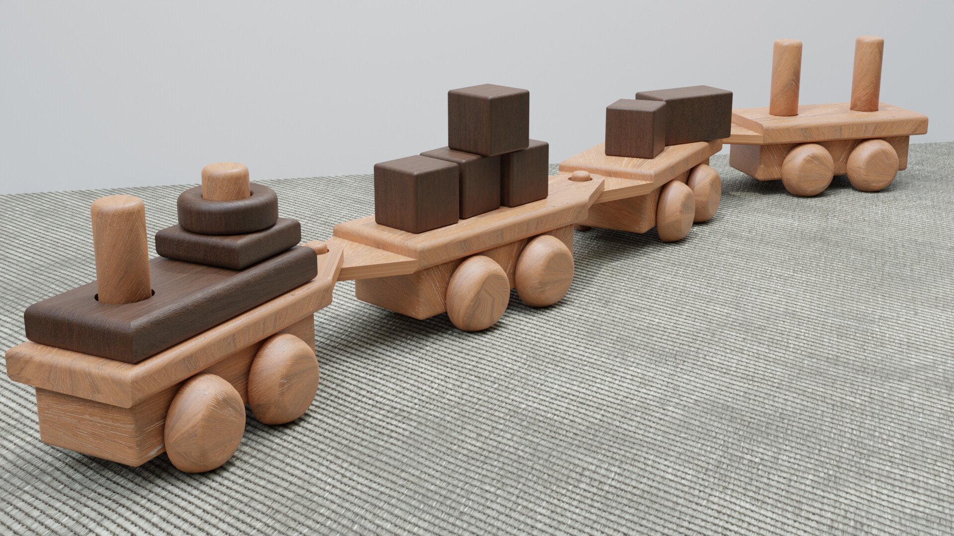 ArtStation - Wooden Train