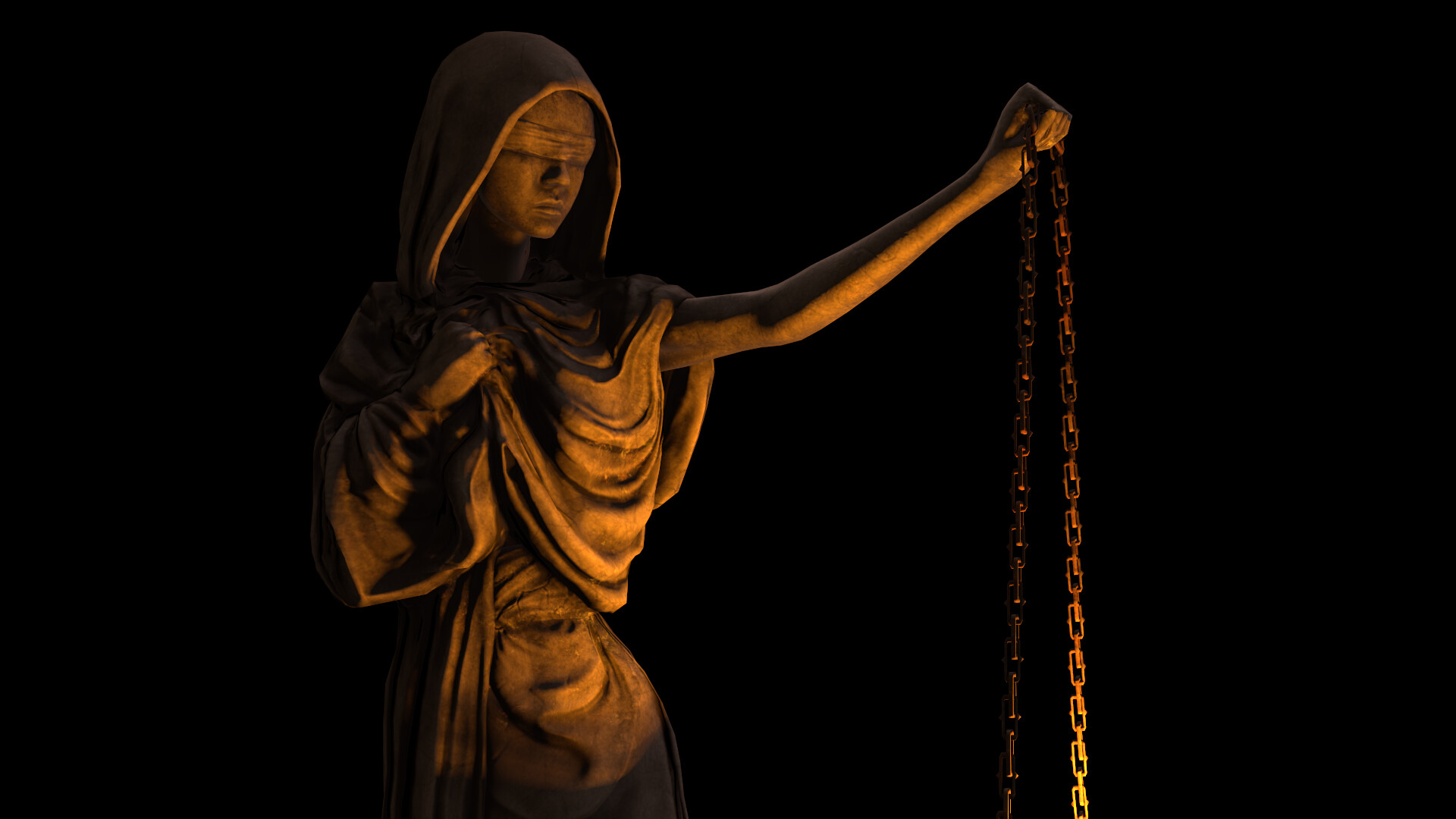 ArtStation - A stone statue for environment. Source of Light. Part Two