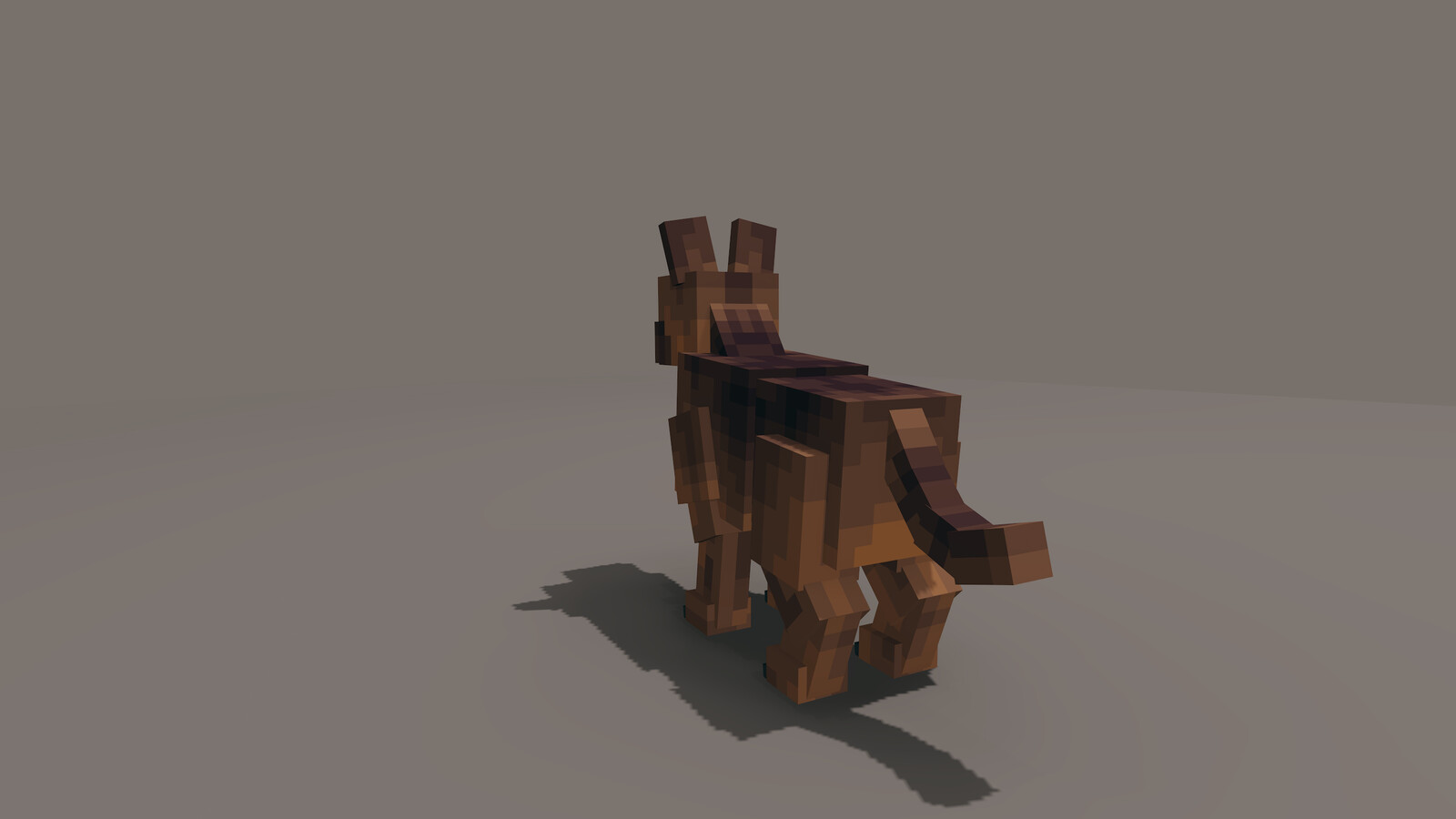 Wartave - German shepherd dog - minecraft 3d model (blockbench)