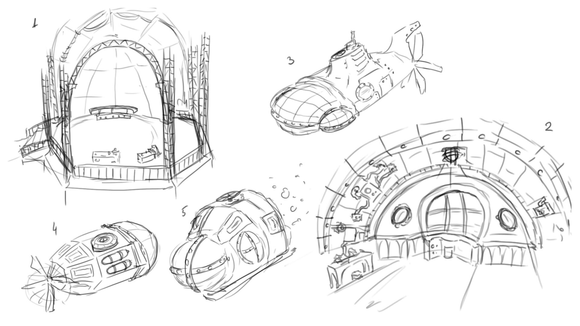 steampunk drawing base