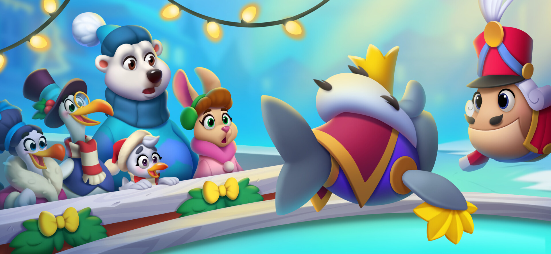 ArtStation - Illustrations for Fishdom. Concept another artist, my is ...