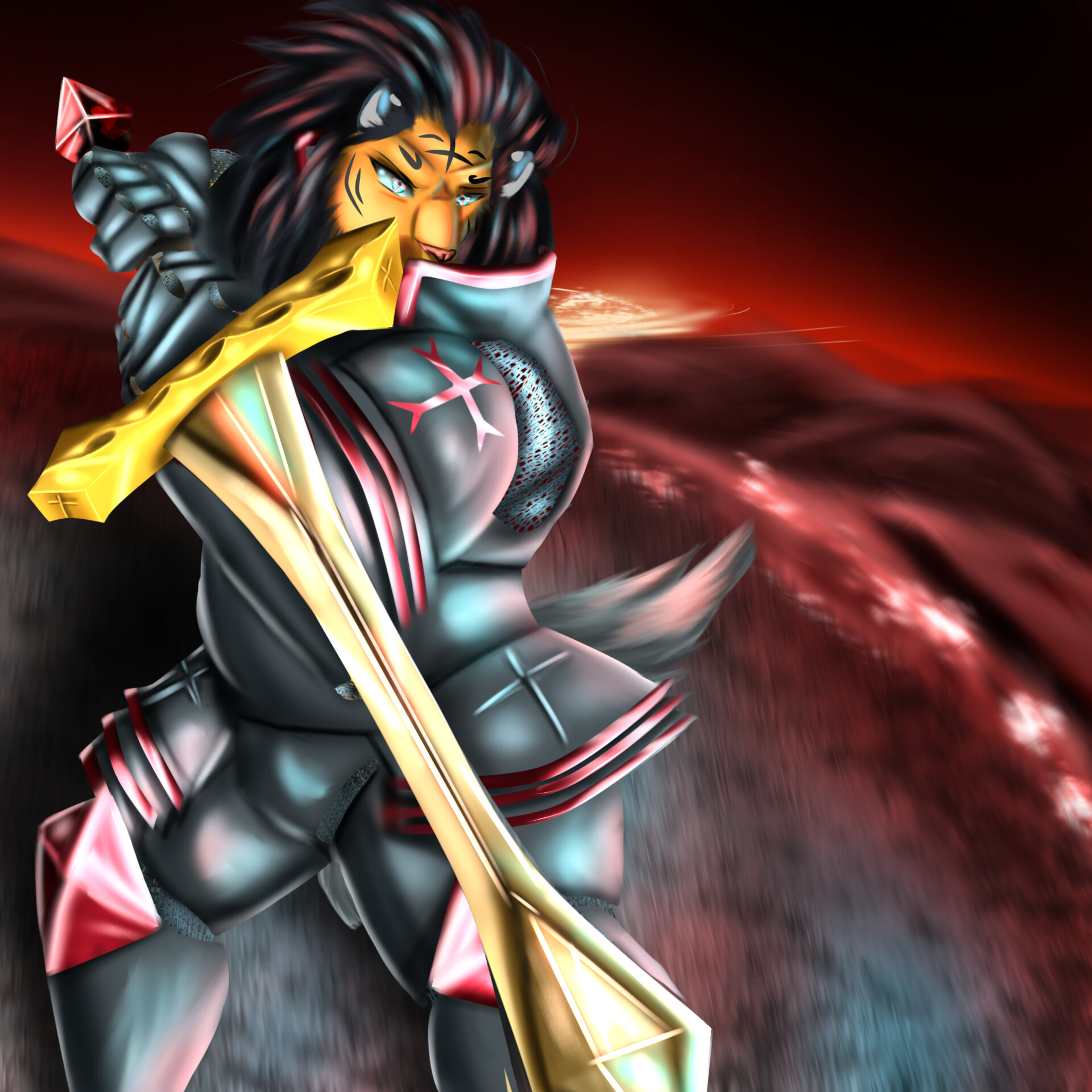 ArtStation - Furlion55 the antichrist paladin