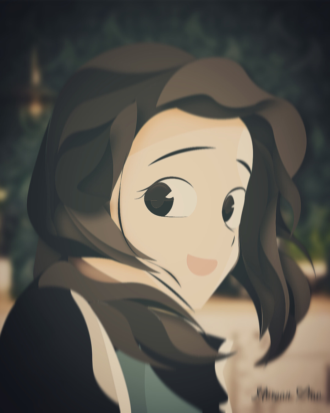 ArtStation - Just a girl with black hair :) (pfp)
