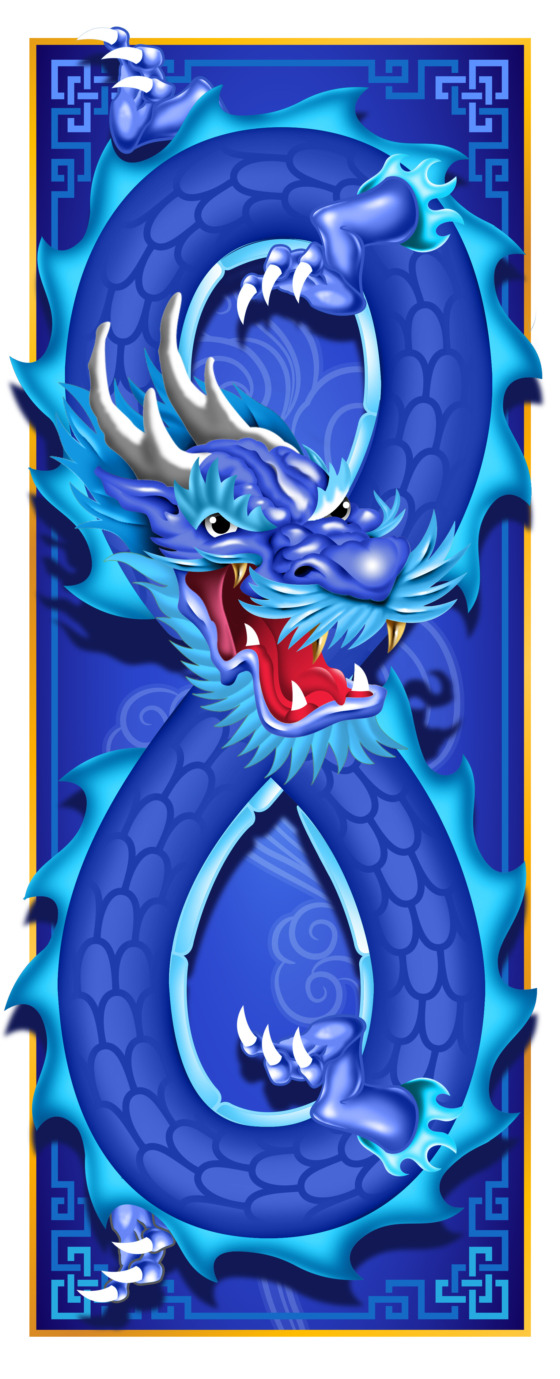 ArtStation - GAMING ASSETS BLUE DRAGON