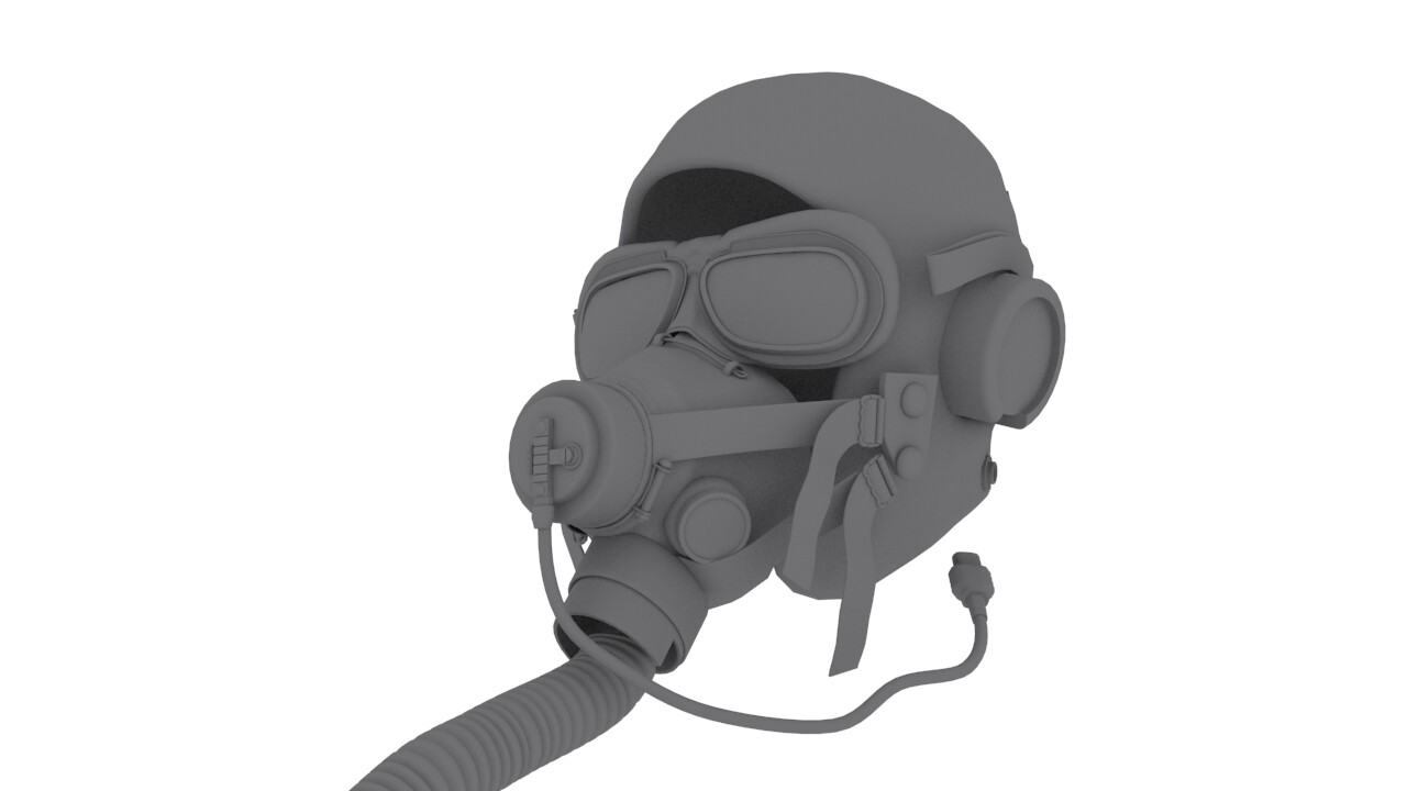 Geoff Graham - WW2 RAF Bomber Pilot - Mask, Helmet and Goggles